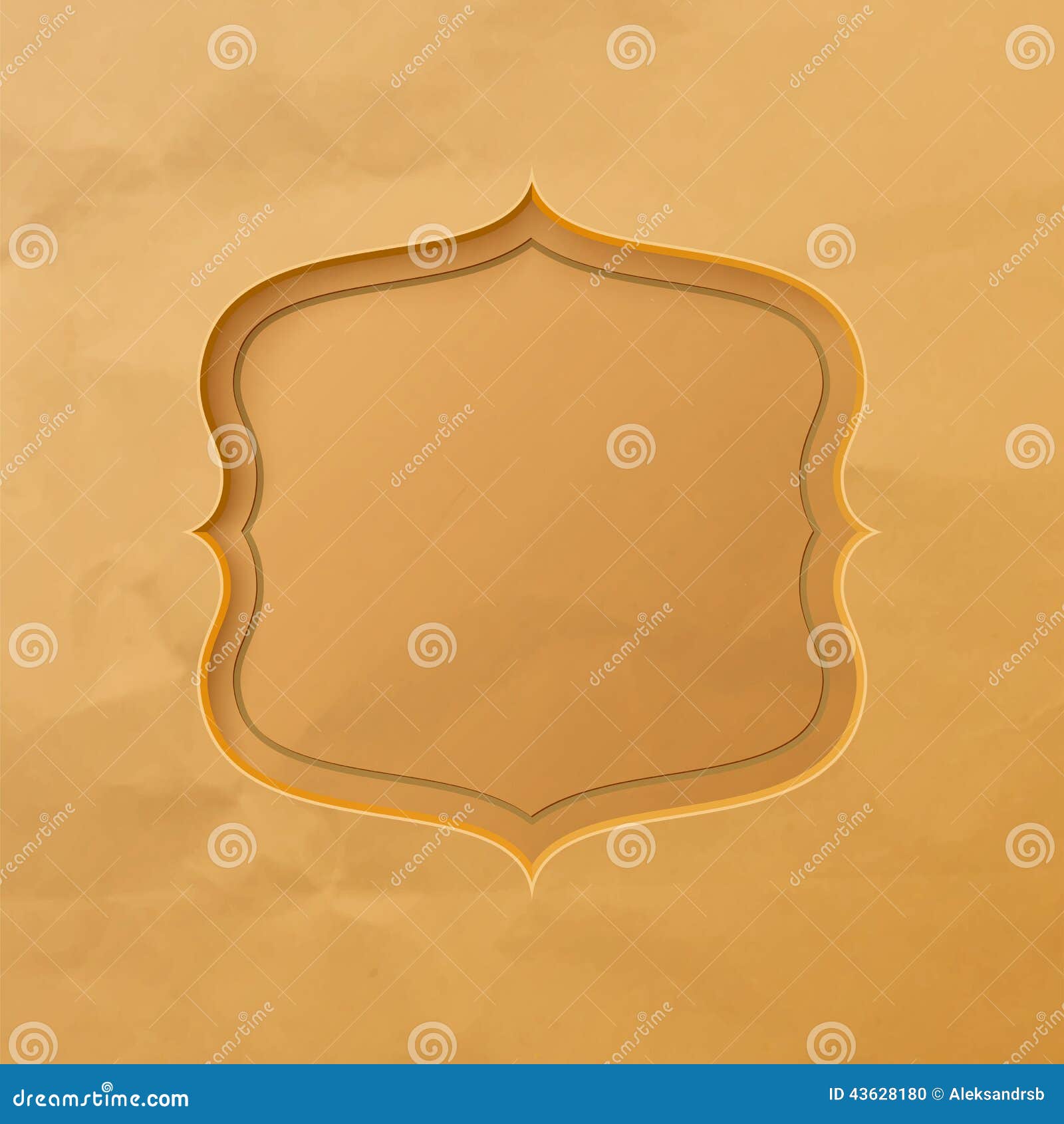 Classic Vintage Paper Frame, Border Stock Vector - Illustration of ...