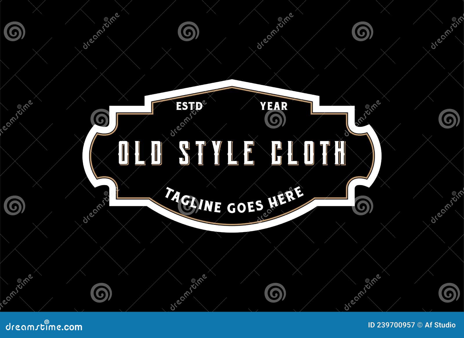Classic Vintage Retro Label Badge for Cloth Apparel Logo Design Vector ...