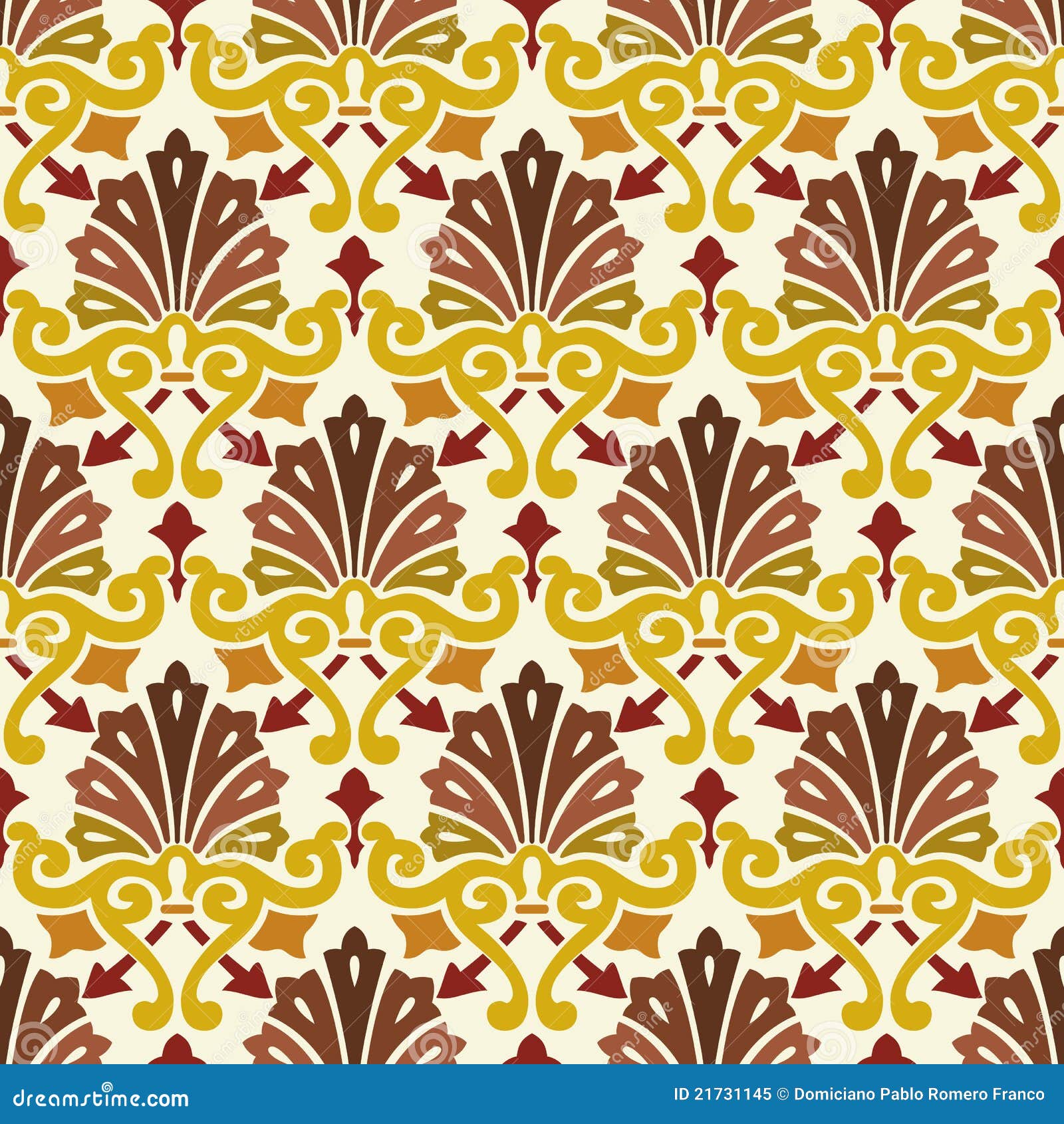 Classic Vintage Seamless Pattern Stock Vector - Illustration of royal ...