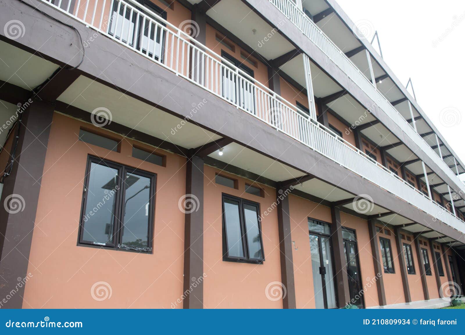 Classic and Vintage Style Modern Brown Building Stock Photo - Image of ...