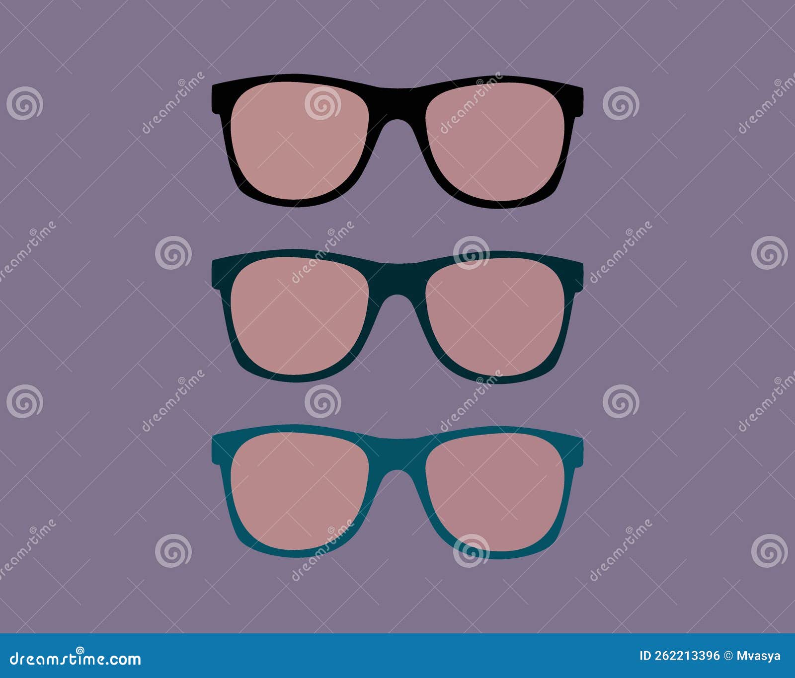 Classic Vintage Sunglasses Realistic Isolated Vector Illustration ...