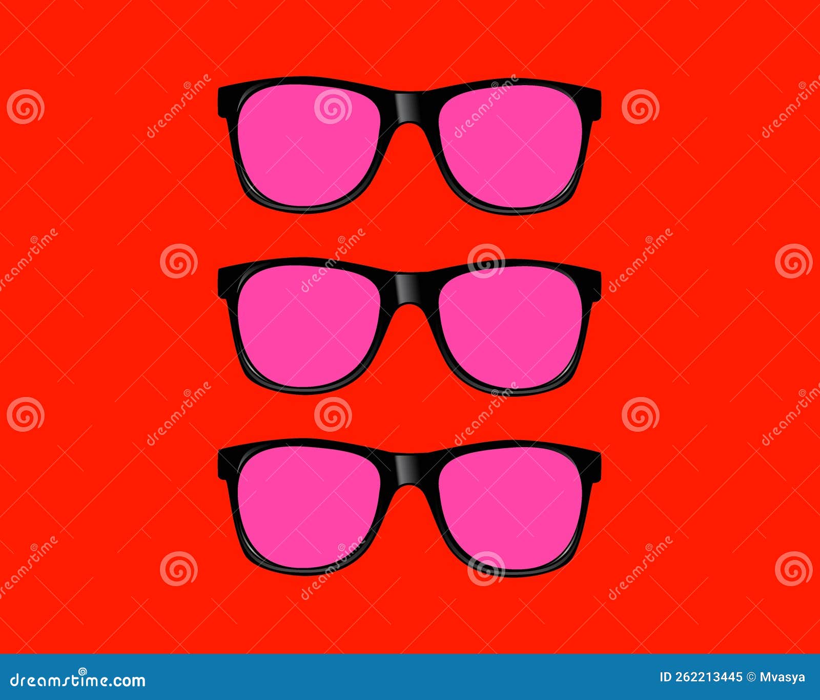 Classic Vintage Sunglasses Realistic Isolated Vector Illustration ...