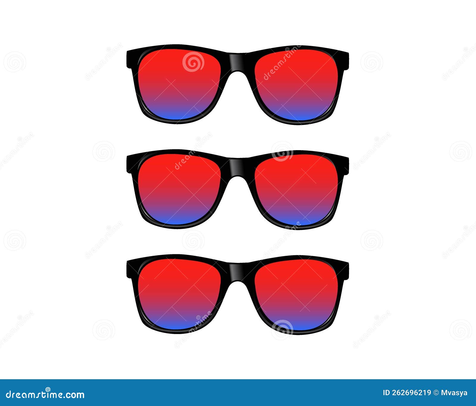 Classic Vintage Sunglasses Realistic Isolated Vector Illustration ...