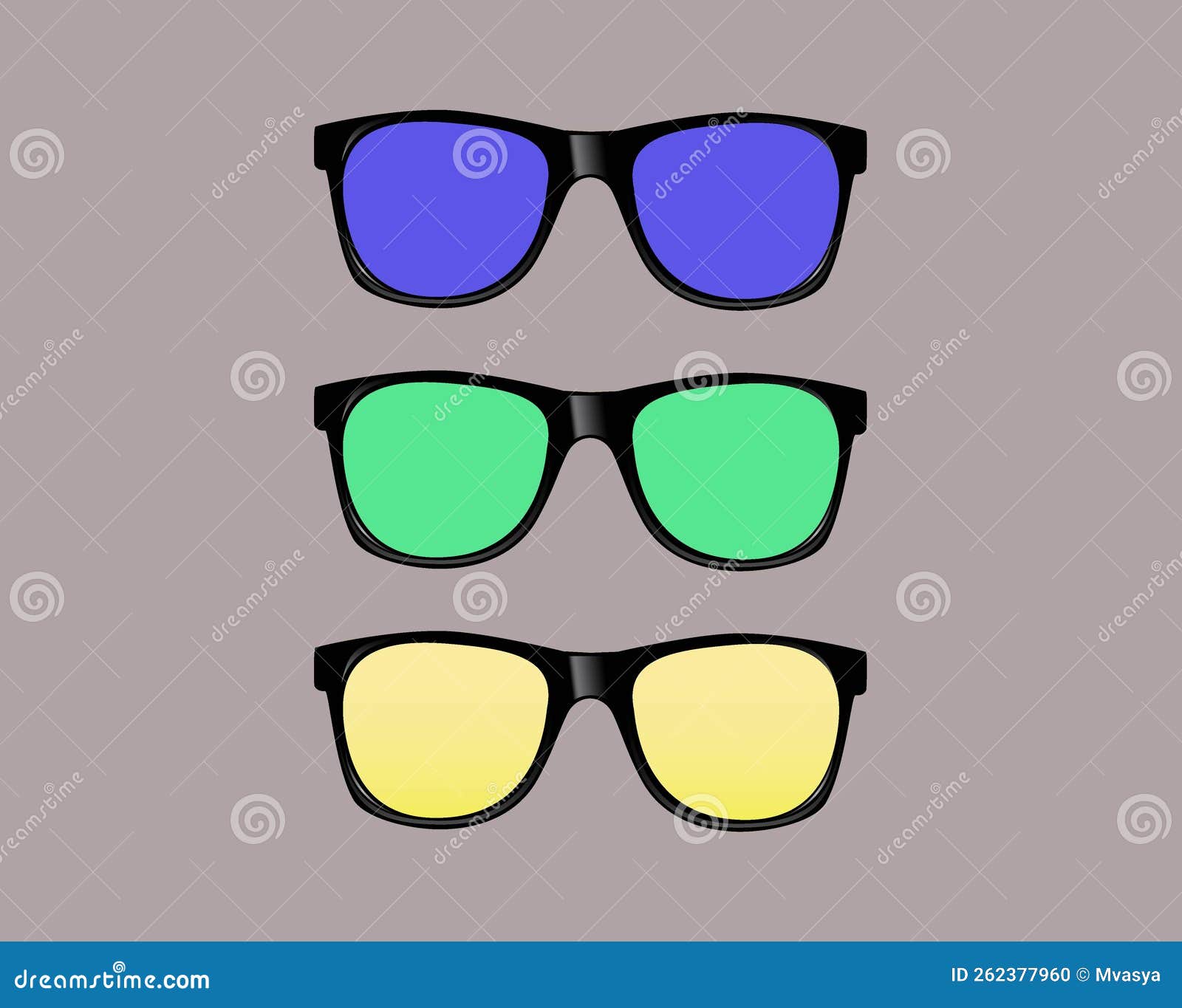 Classic Vintage Sunglasses Vector Illustration Classic Vintage ...