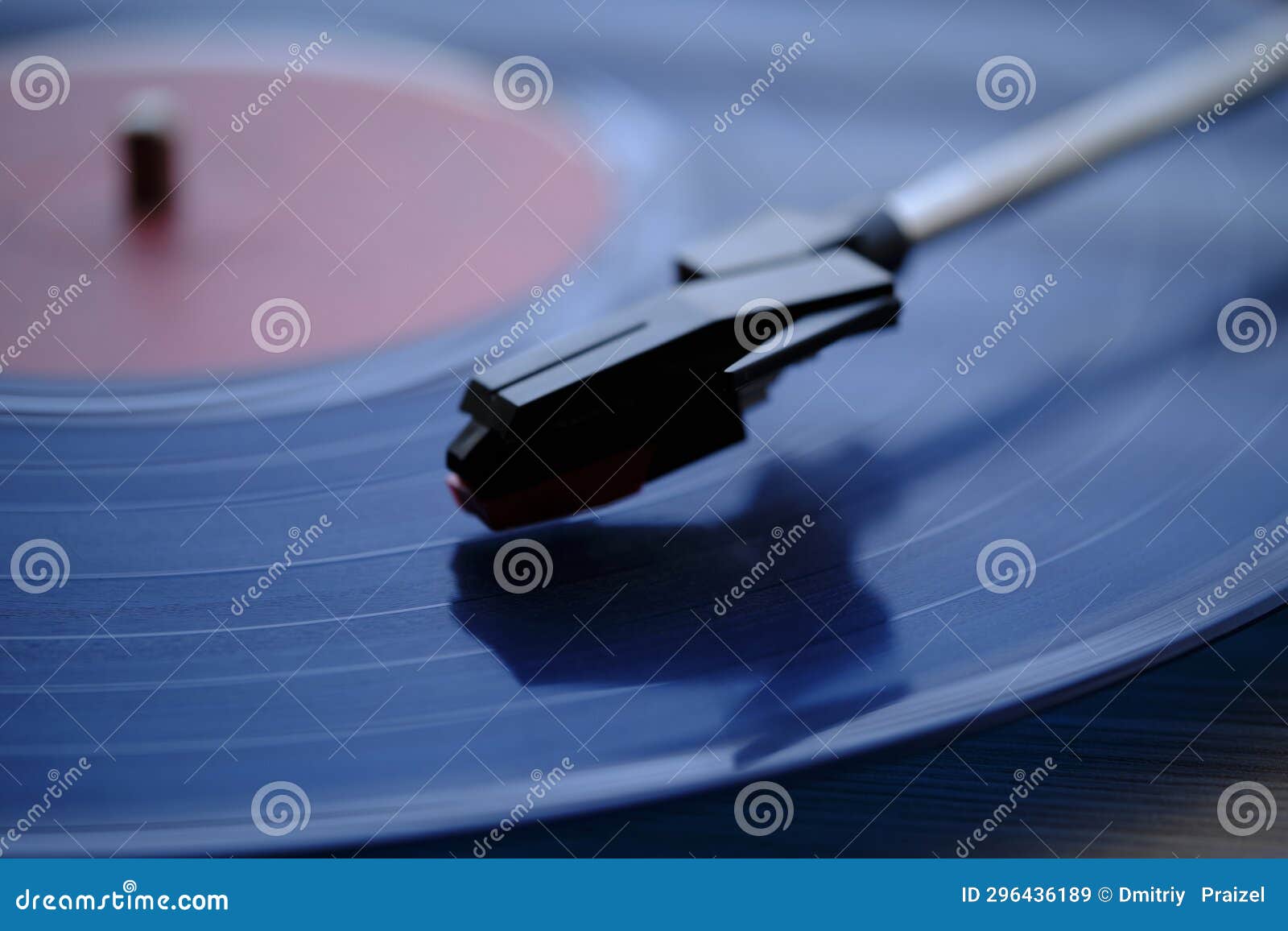 Classic Vinyl Record Player Closeup. Stock Image - Image of disc ...