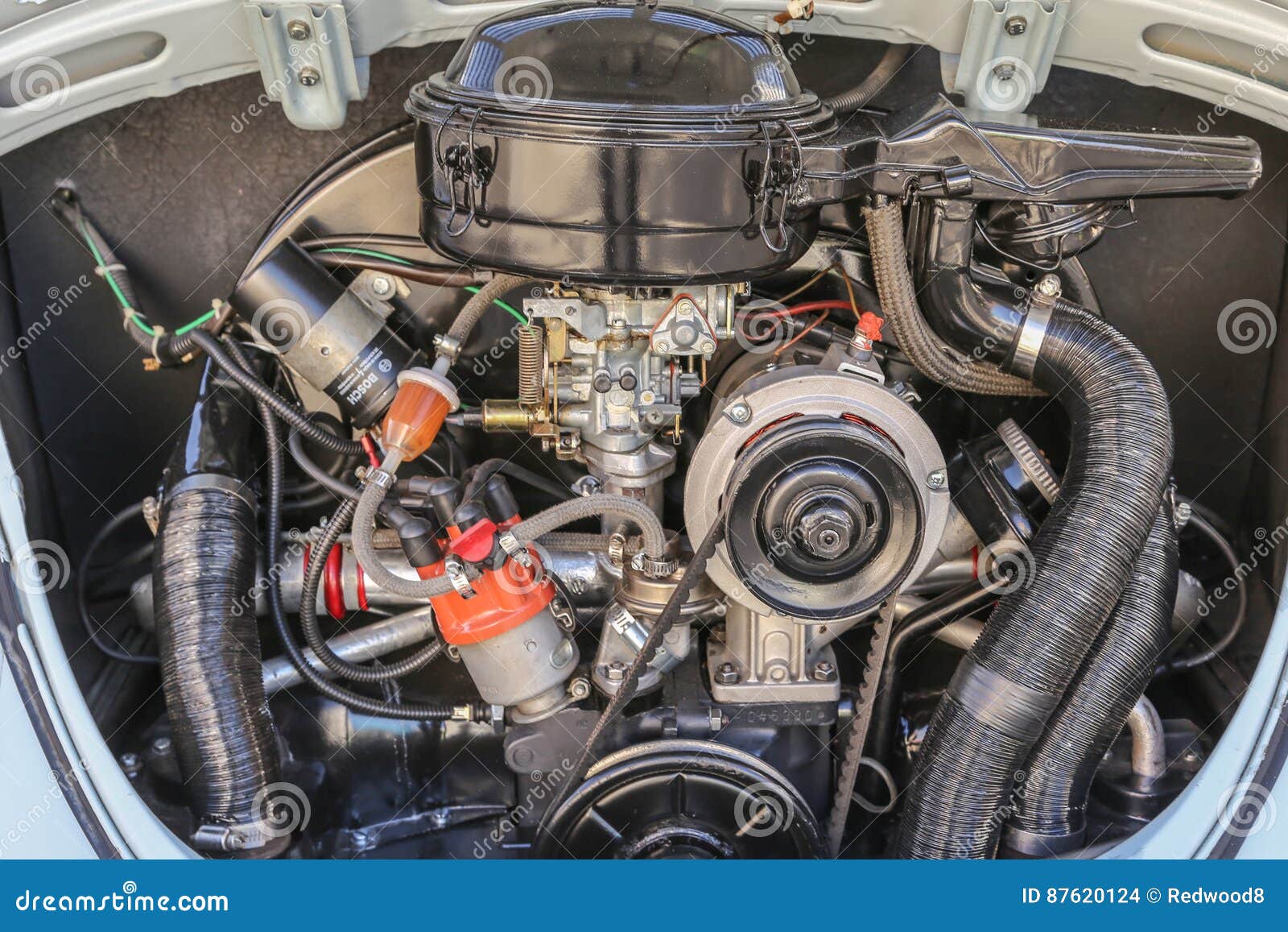 Classic Volkswagen Beetle Engine Editorial Stock Image - Image of ...