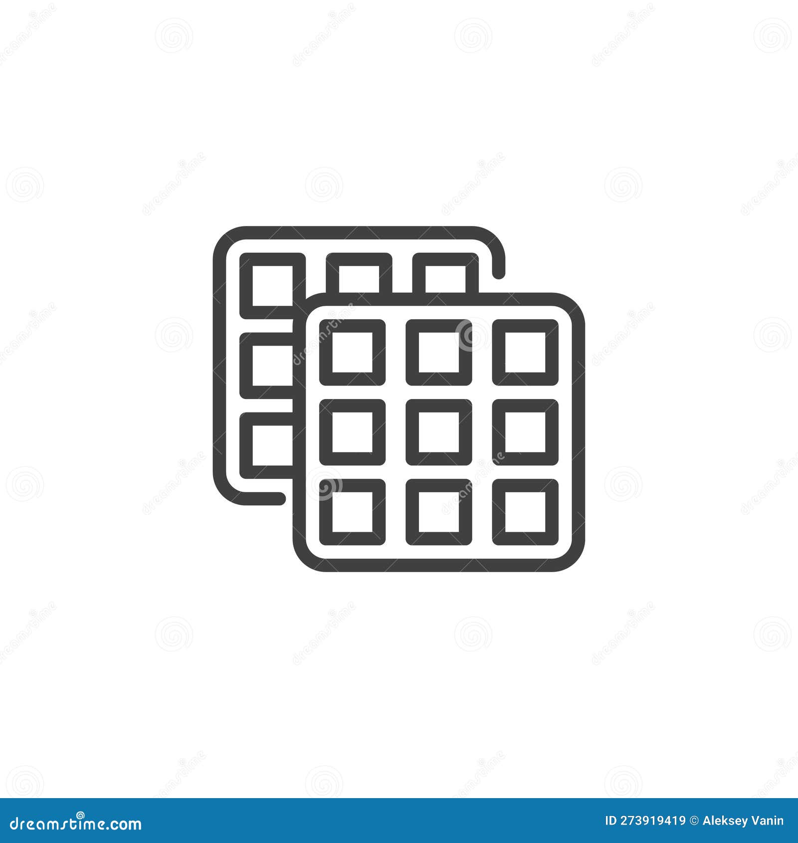 Classic waffles line icon stock illustration. Illustration of editable ... Classic waffles line icon stock illustration. Illustration of editable ...
