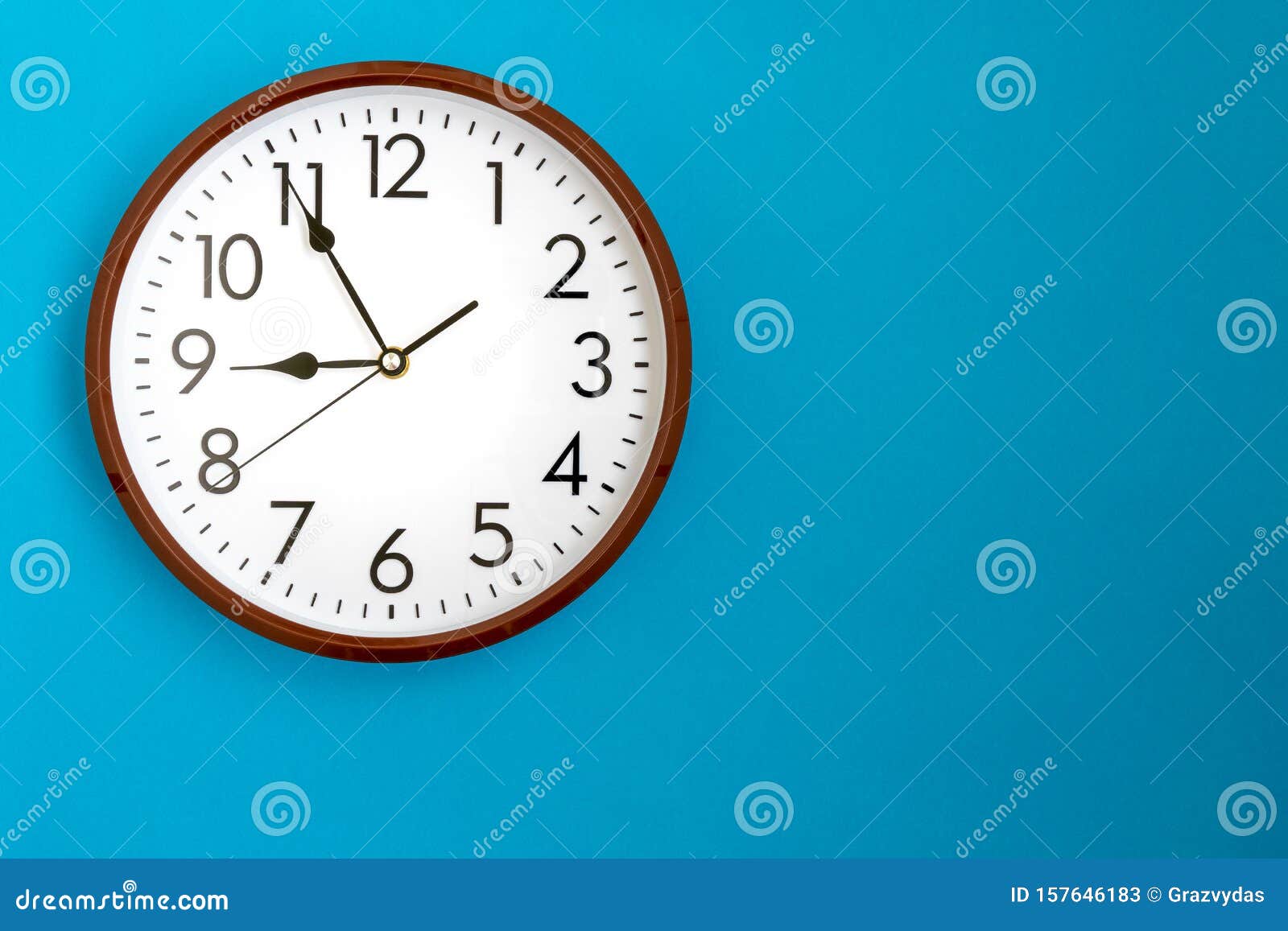 Classic wall clock stock image. Image of time, face - 157646183