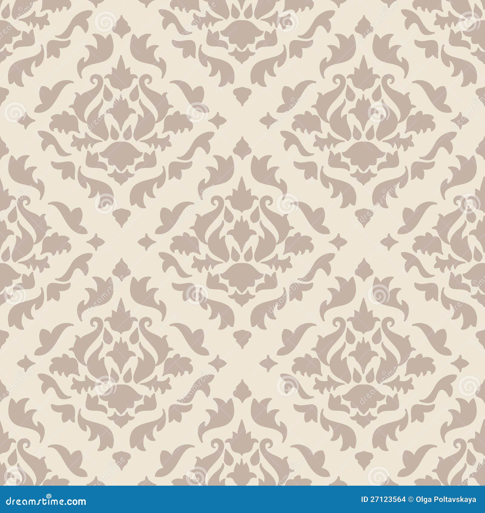 Classic wallpaper stock vector. Illustration of damask - 27123564