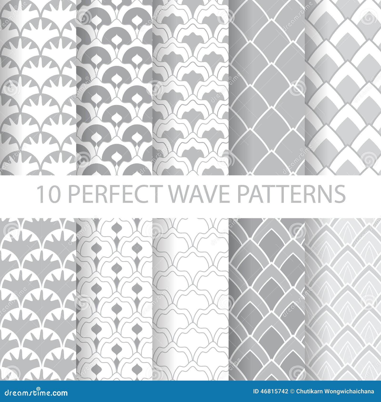 Classic wave patterns stock vector. Illustration of retro - 46815742