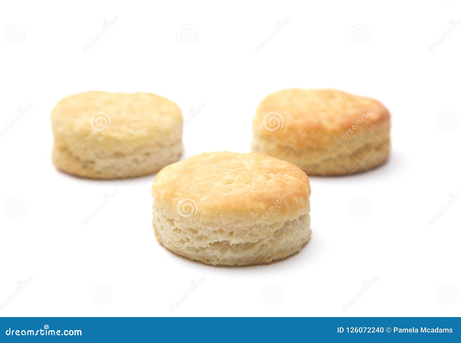 White Biscuits on a White Background Stock Photo - Image of buttermilk ...