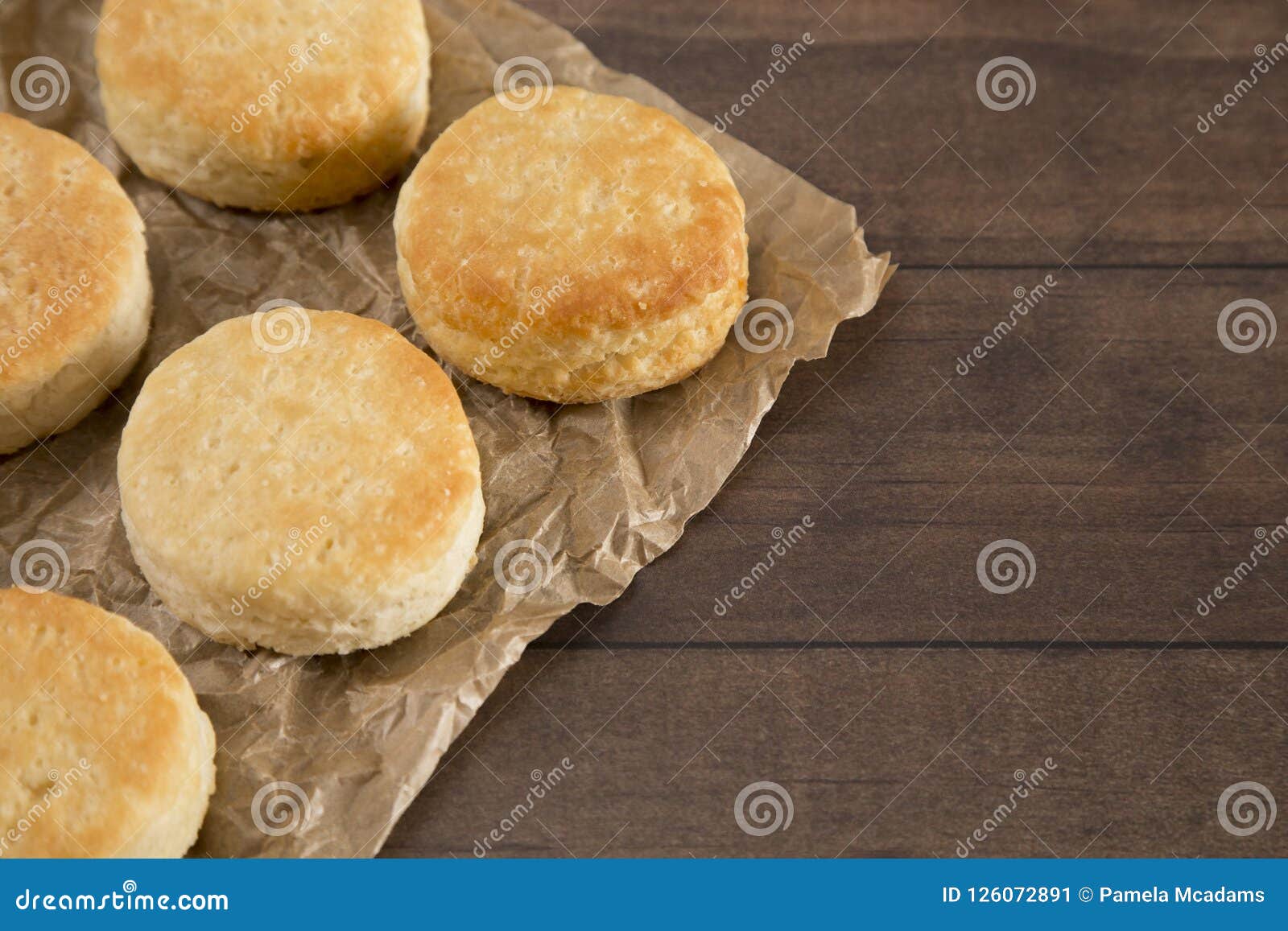 Classic White Biscuits stock image. Image of dishes - 126072891