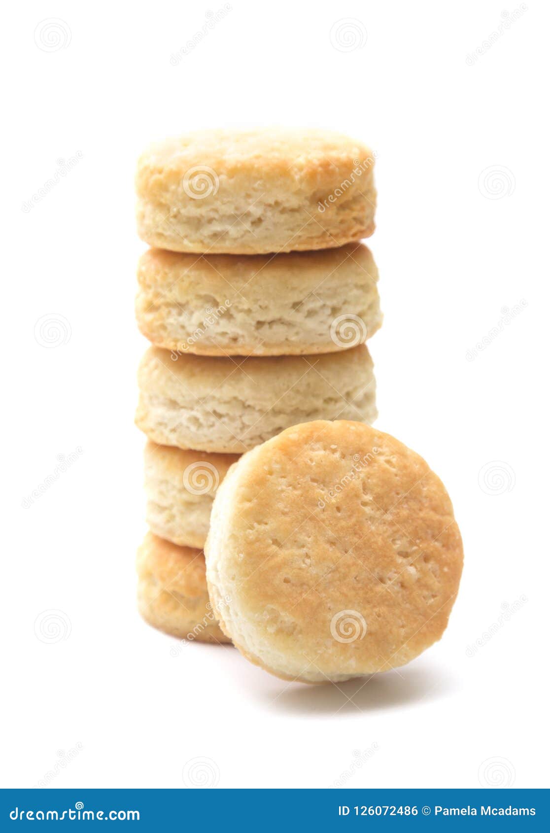 Classic White Biscuits stock photo. Image of mound, food - 126072486
