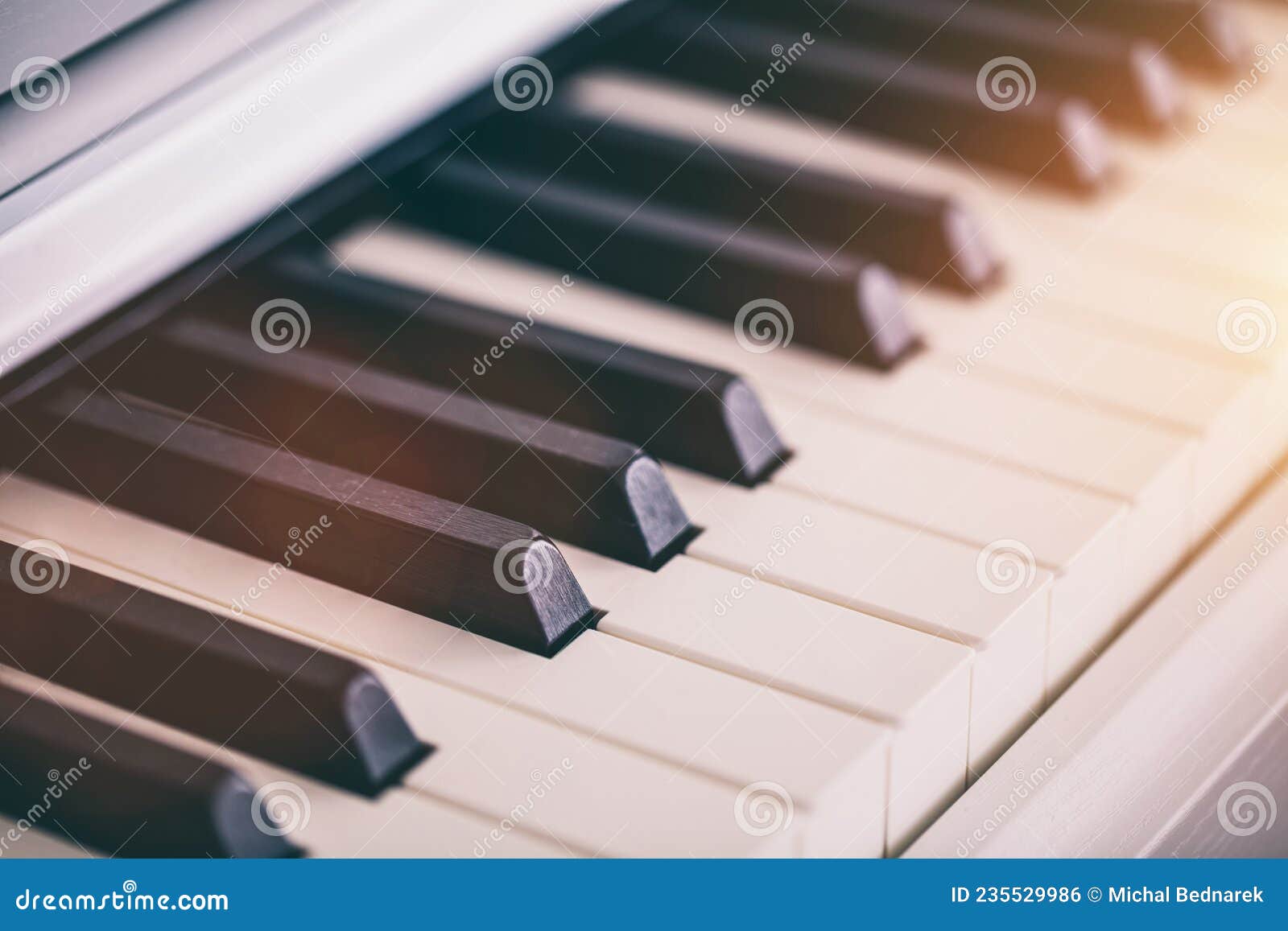 Classic White Piano Keyboard Stock Photo - Image of white, instrument ...