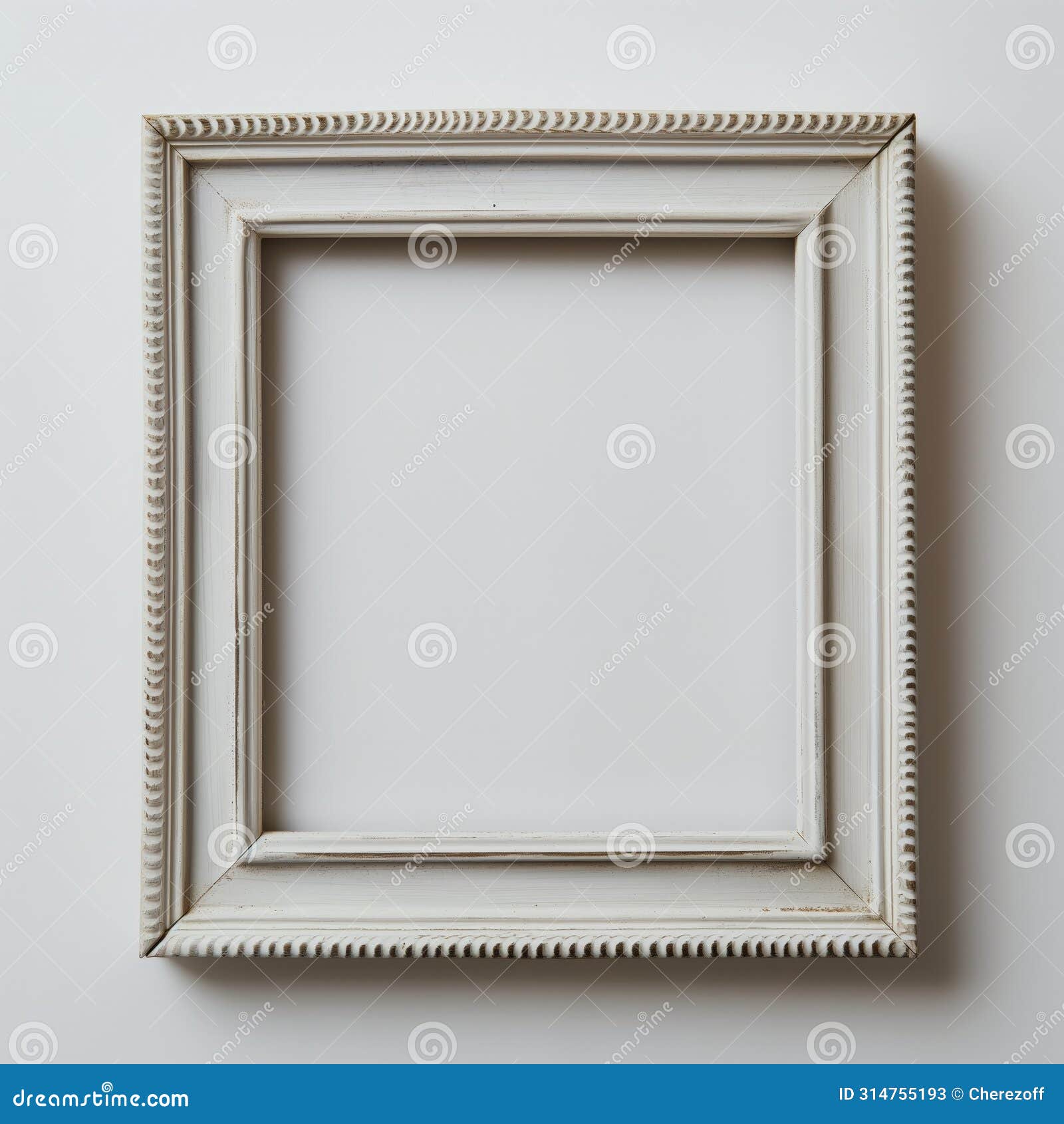 Classic White Picture Frame on Plain Background Stock Image - Image of ...