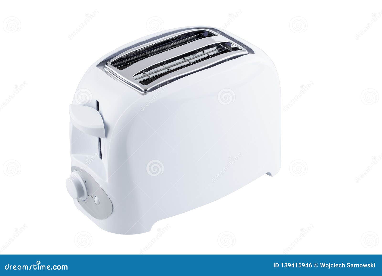Classic Toaster Isolated on White Background Stock Photo - Image of ...