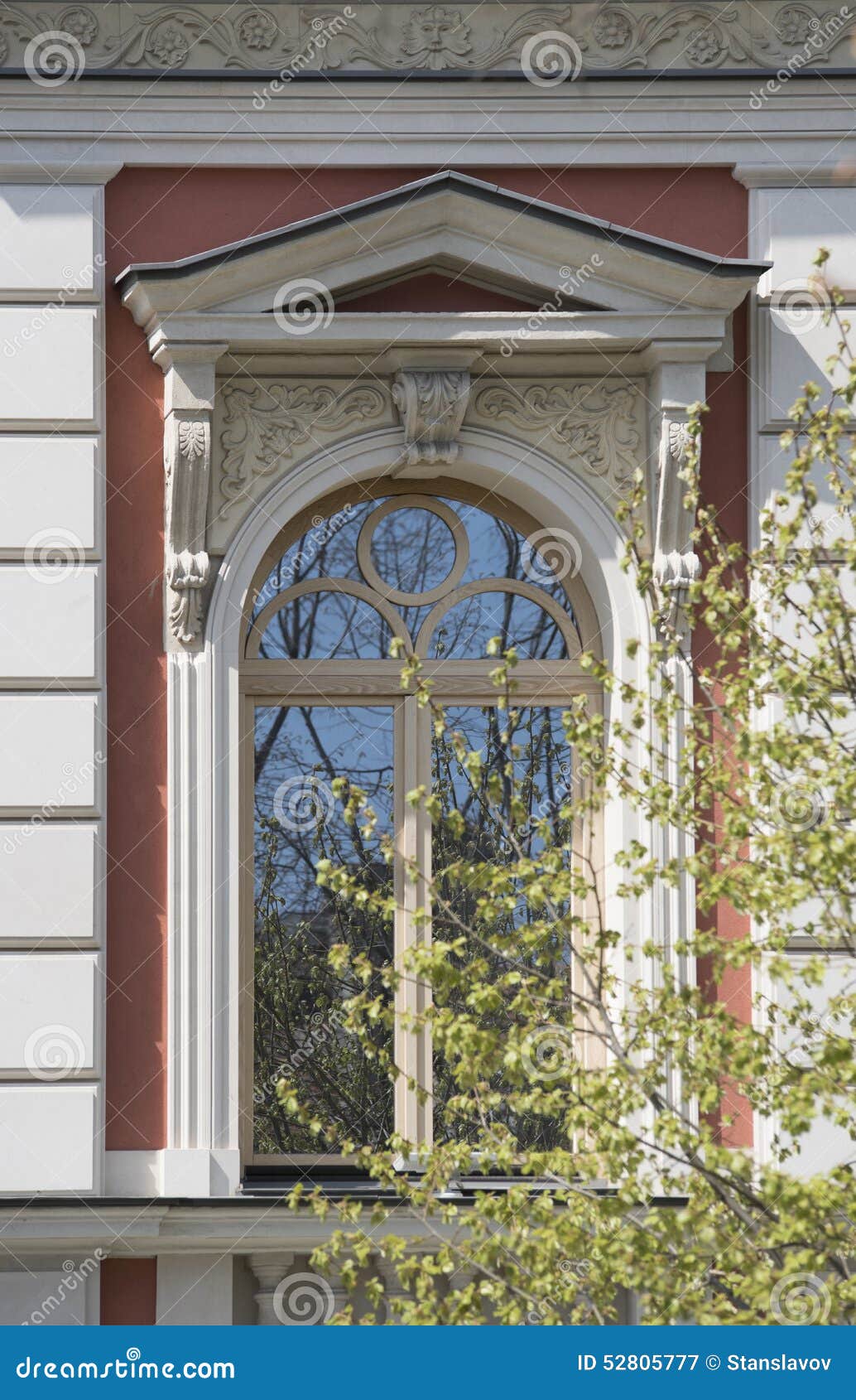Classic Window Architecture Stock Image - Image of outdoors, floor ...