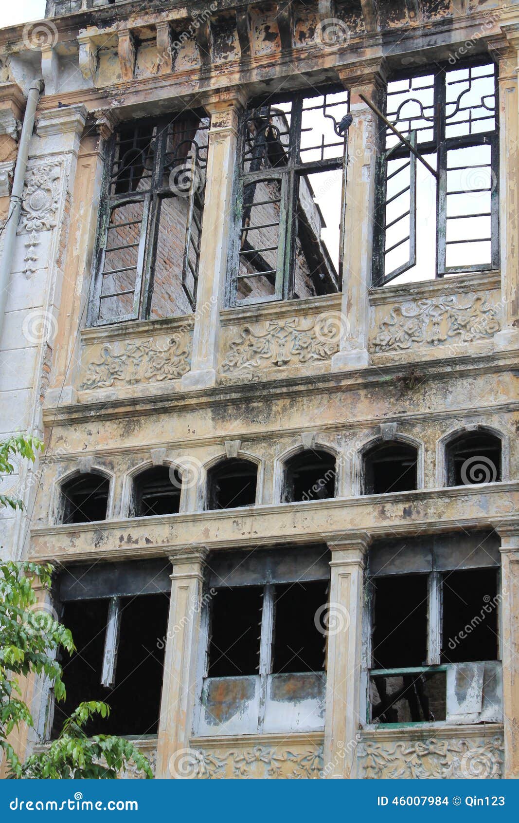 Classic windows building stock photo. Image of abolish - 46007984