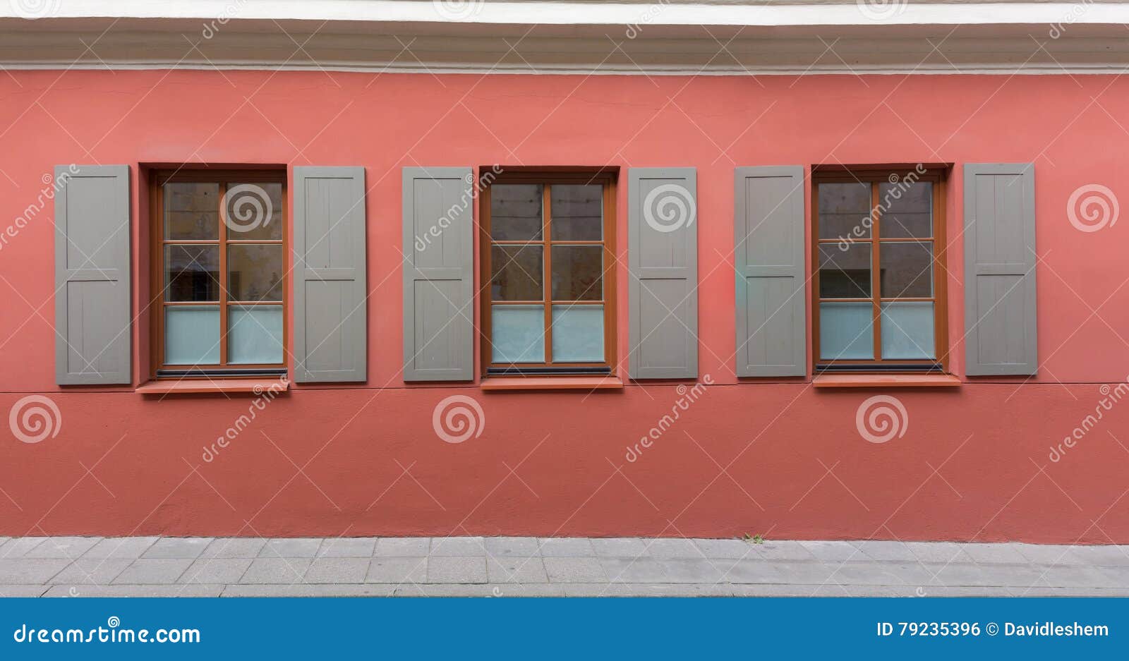 Classic Windows with Shutters Stock Photo - Image of painted, classic ...