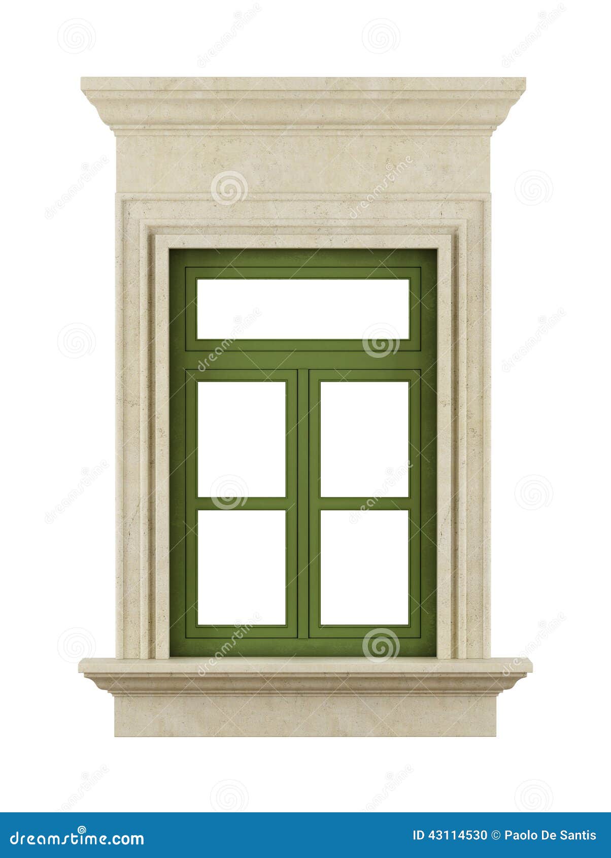 Classic windows on white stock illustration. Illustration of ...
