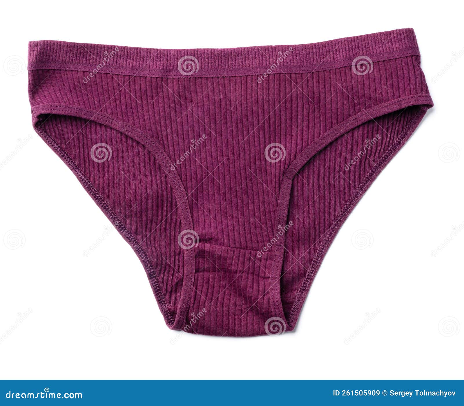 Classic Women S Cotton Panties Isolated On White Background Stock Image