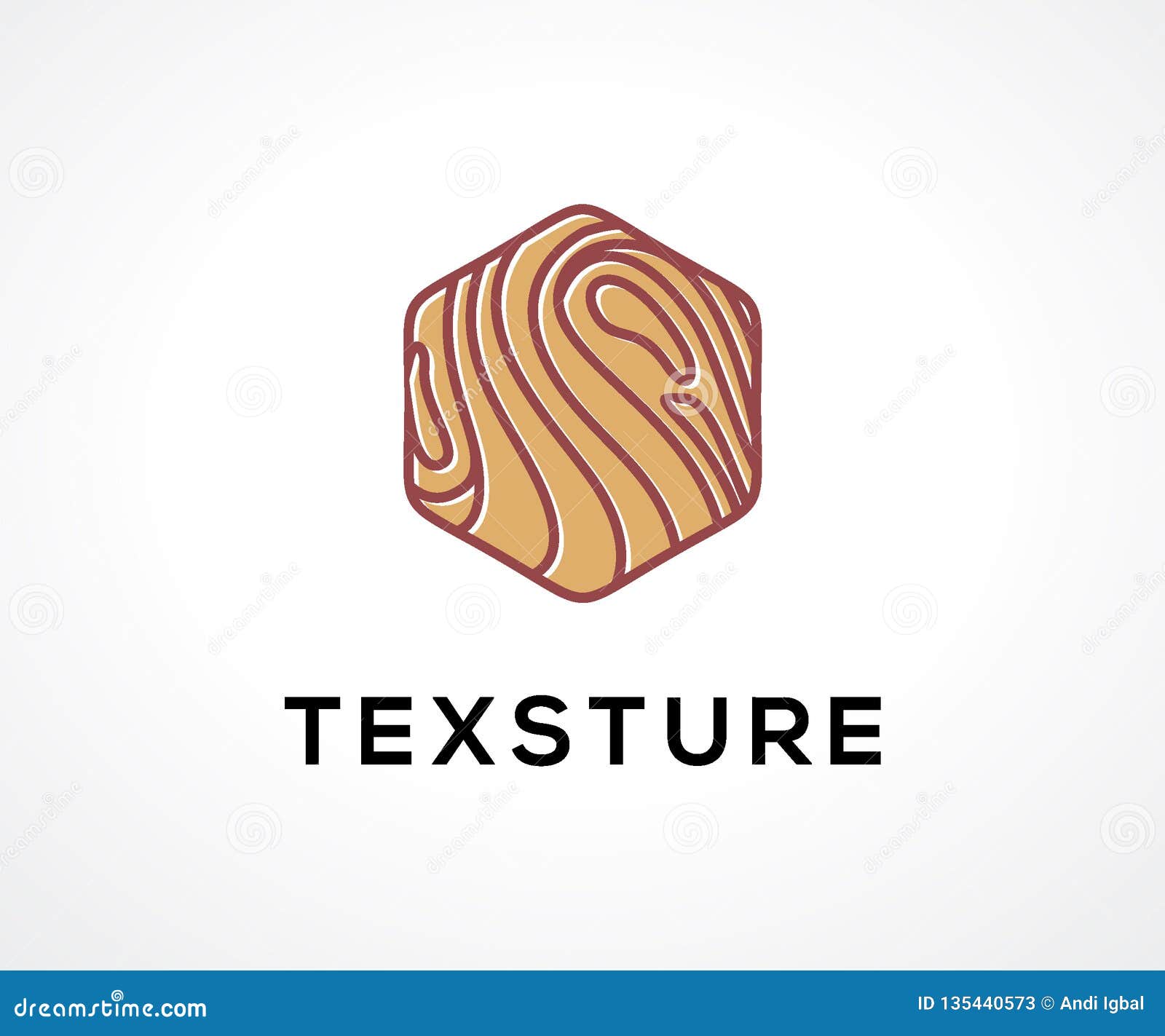 Classic Wood Texture Logo Design Concept with Line Art Style Stock ...