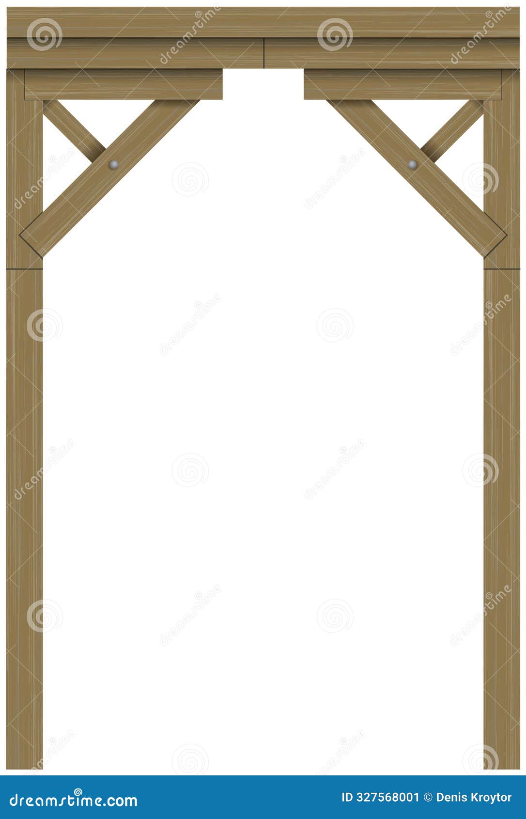 Classic Wooden Arch and Pillars Background Stock Vector - Illustration ...