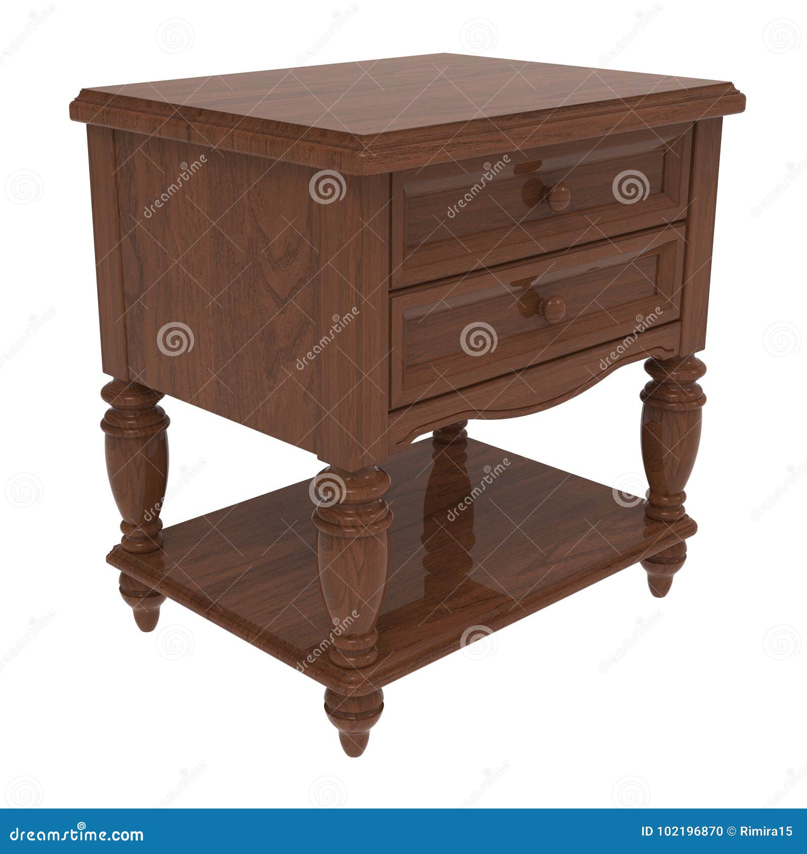 Classic Bedside Table For TV Unit In Luxurious Neo-classical Bed ...