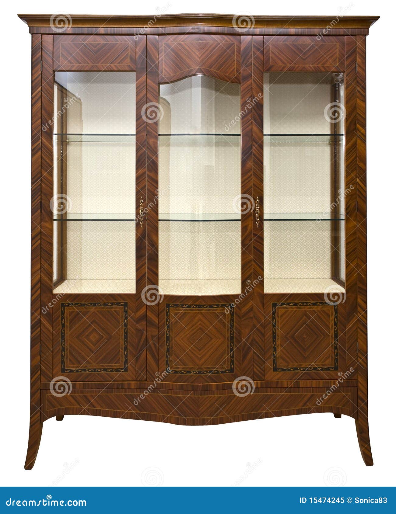 Classic wooden cabinet stock image. Image of display - 15474245