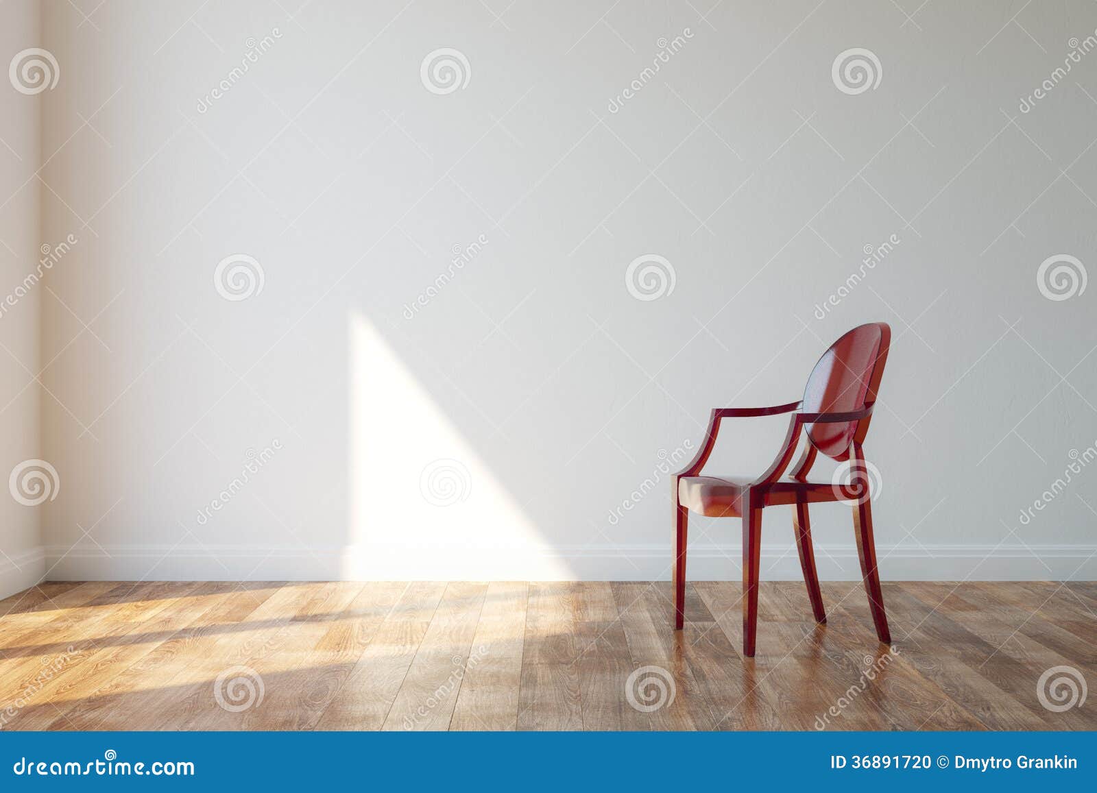 Classic Wooden Chair in Modern Style Interior Stock Photo - Image of ...