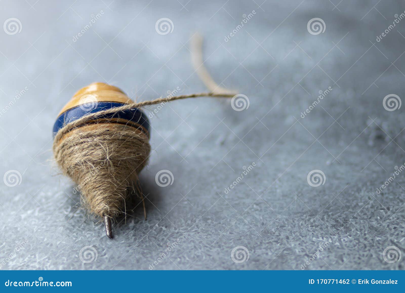 Classic Wooden Spinning Top Toy Stock Photo - Image of classical ...