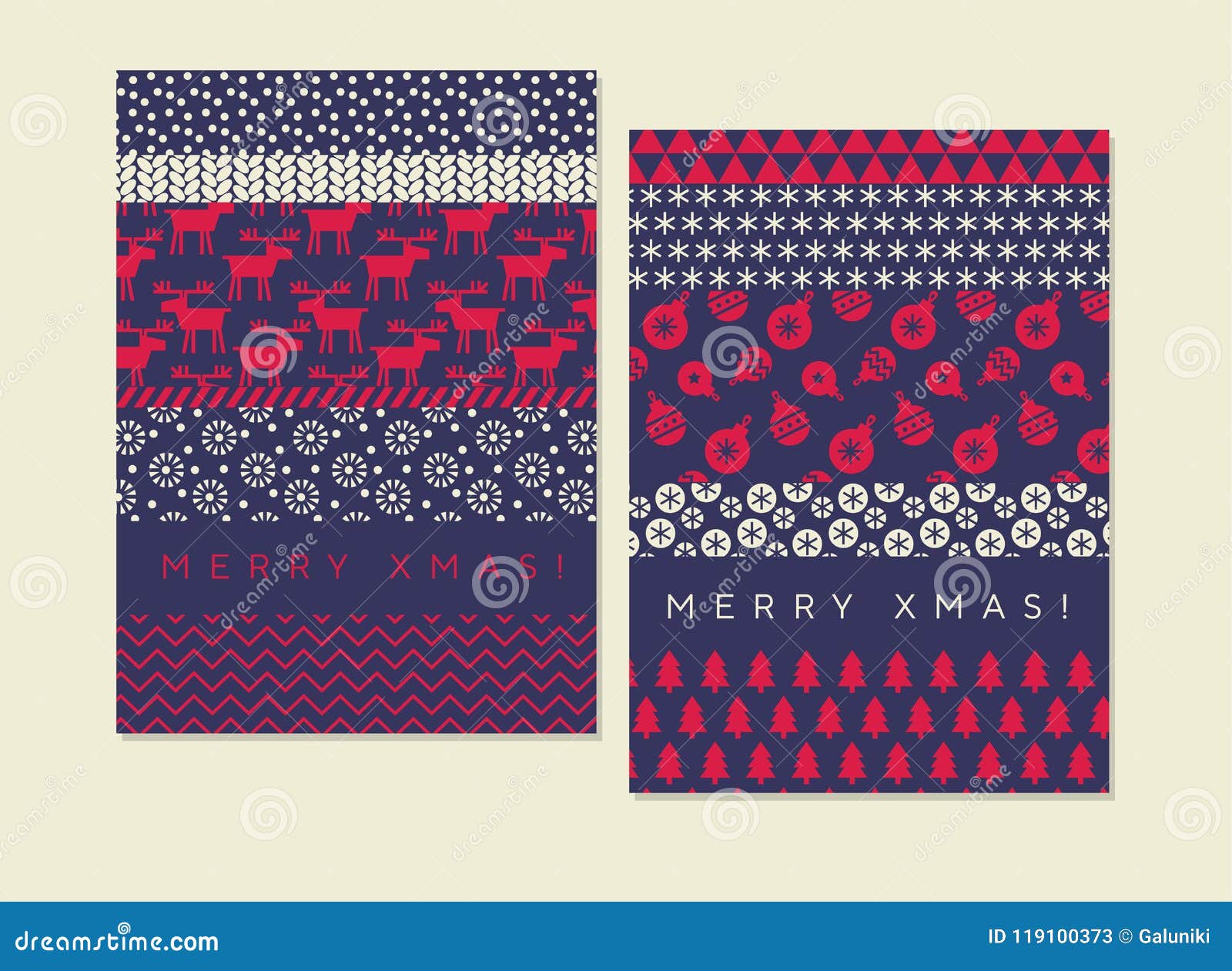 Classic Xmas Simple Pattern for Header, Card, Stock Vector ...