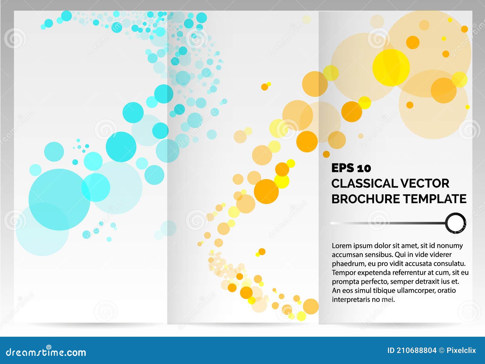 Classical Abstract Brochure Template with Attractive Colors. Stock ...