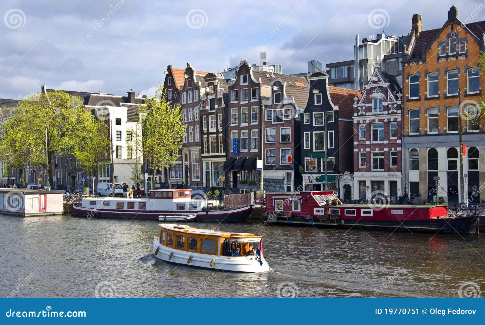 Classical Amsterdam view stock image. Image of construction - 19770751