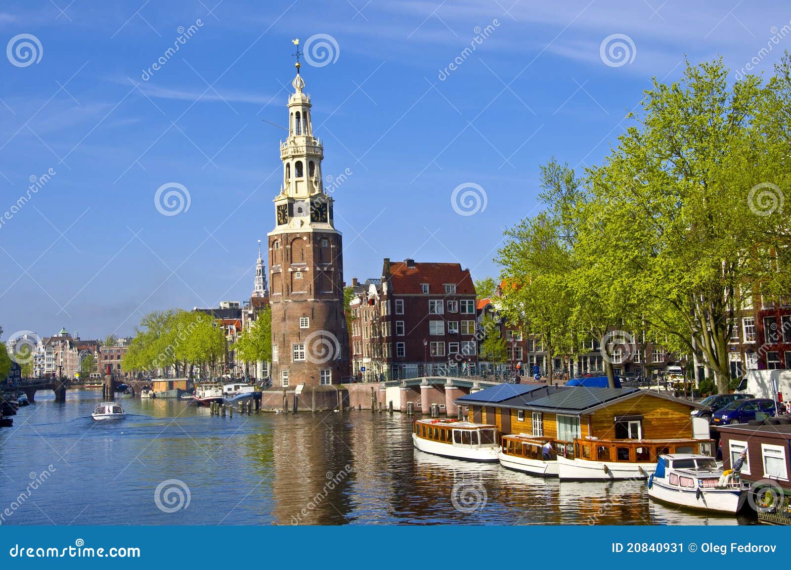 Classical Amsterdam view stock image. Image of street - 20840931