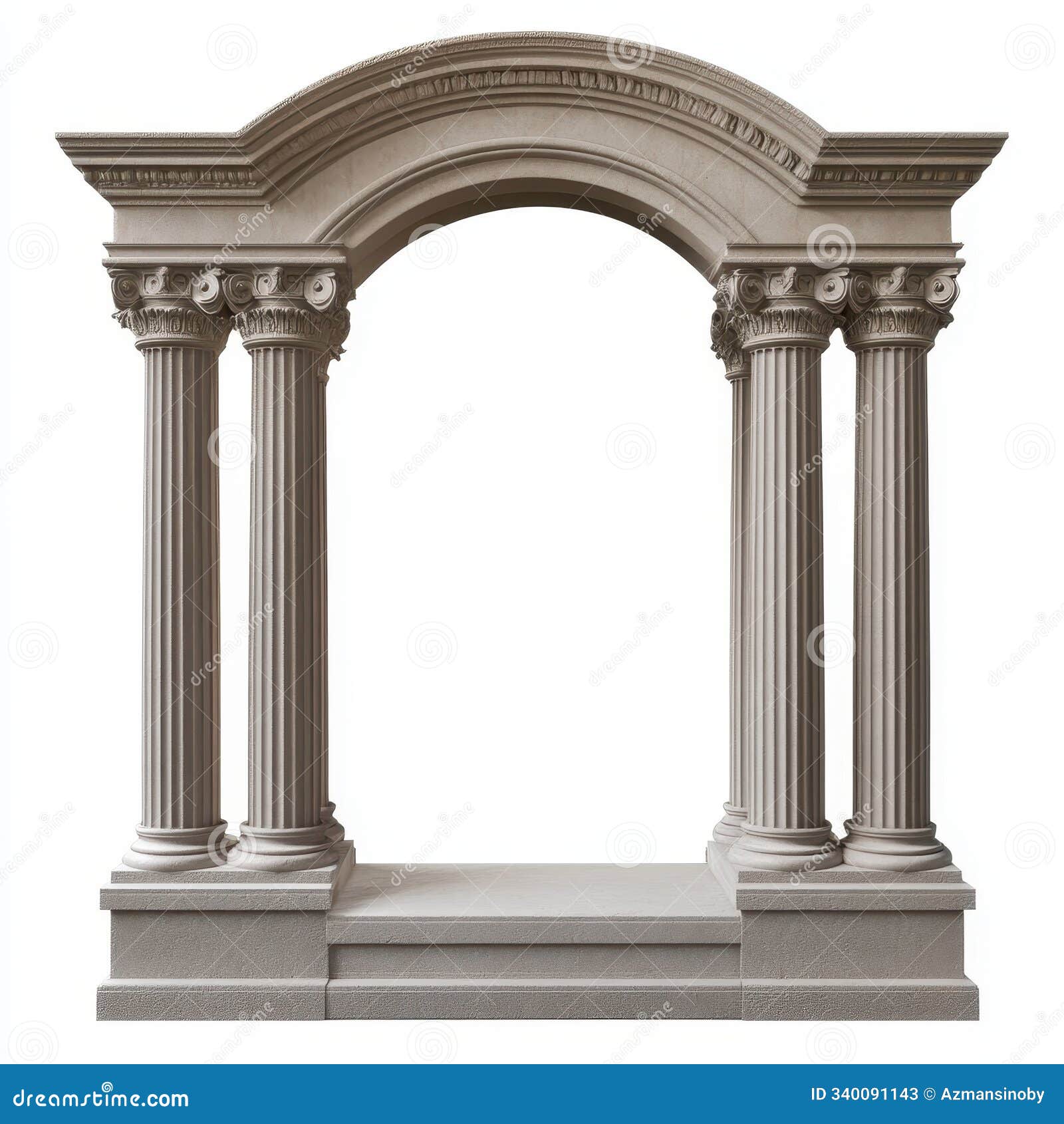 A Classical Architectural Archway with Columns, Showcasing Ornate ...