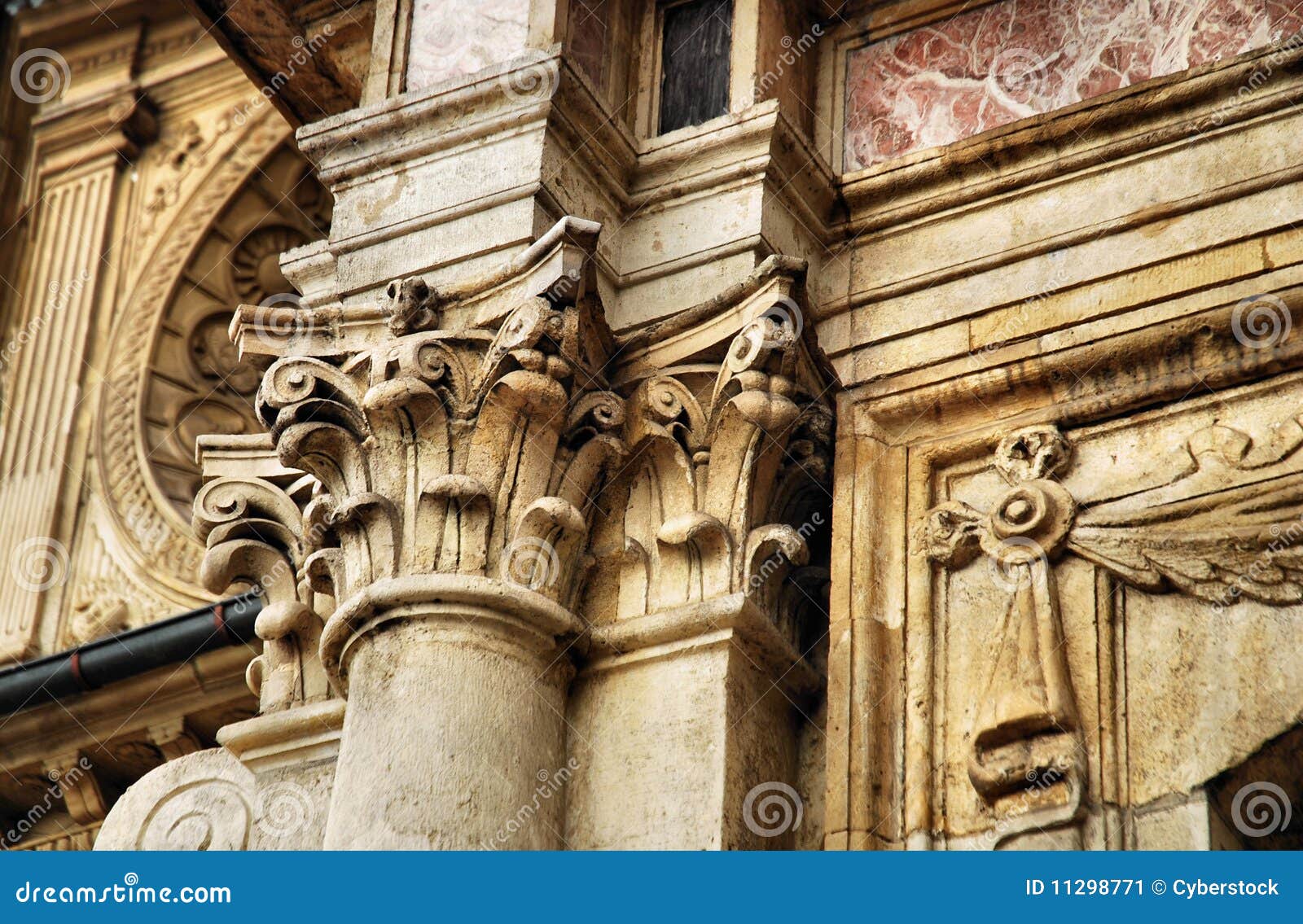 Classical Architectural Column. Stock Image - Image of grunge, statue ...