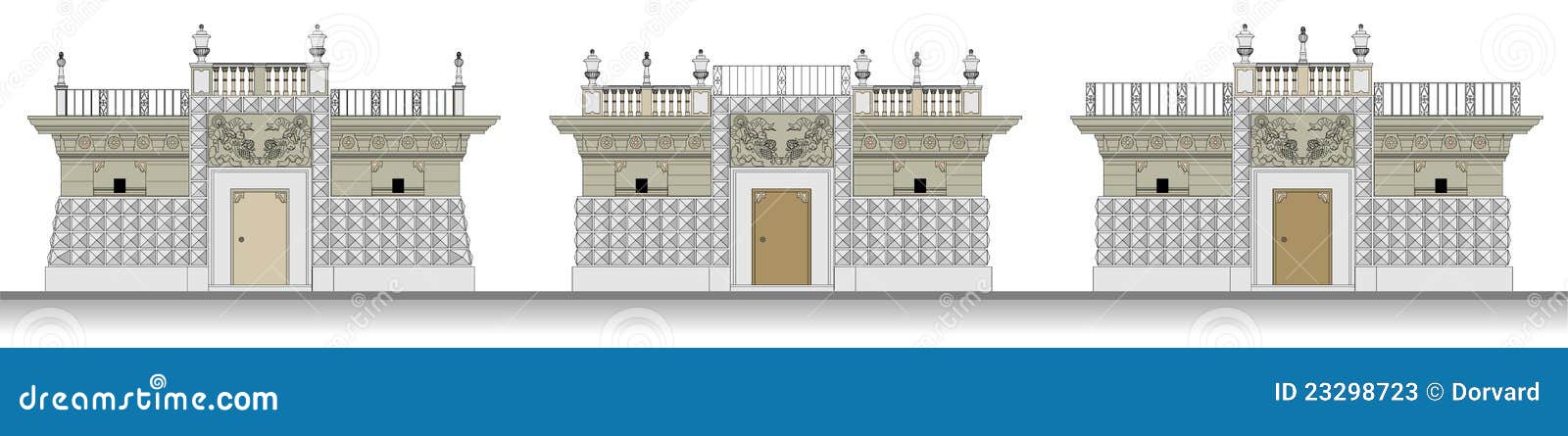 Classical Architectural Object Stock Vector - Illustration of diamanty ...