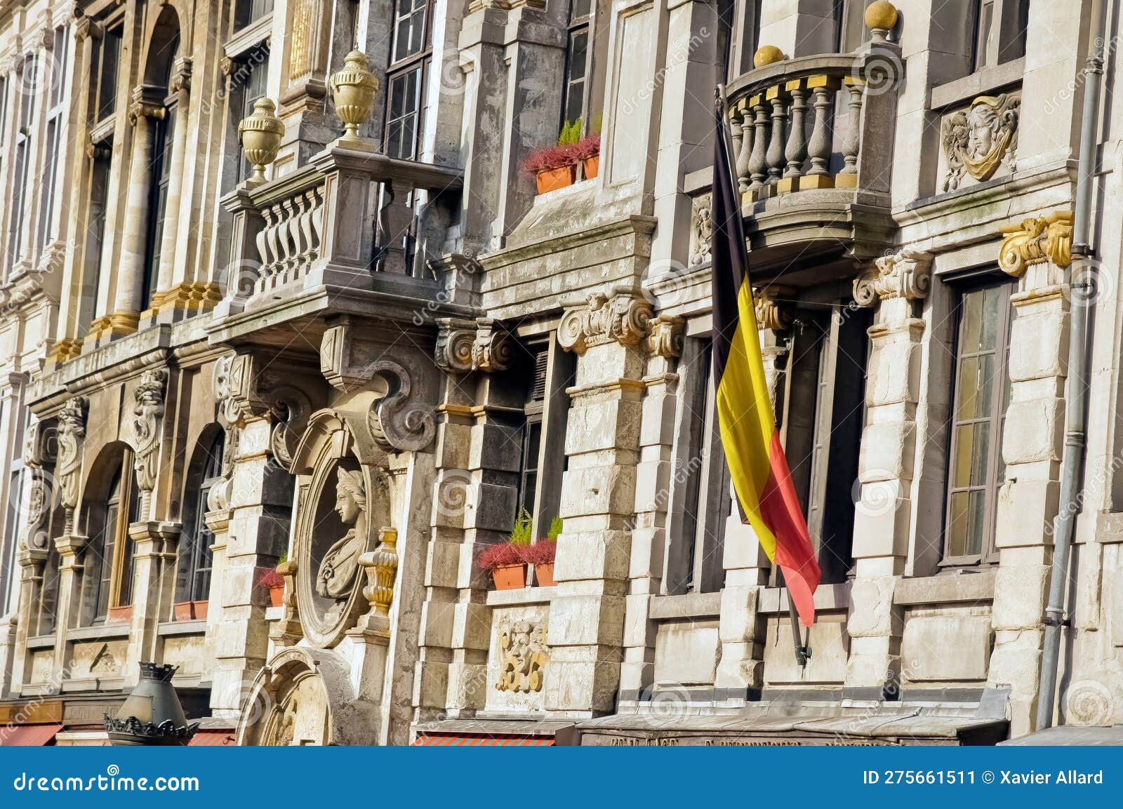 Classical Architecture in Brussels, Belgium Stock Image - Image of ...