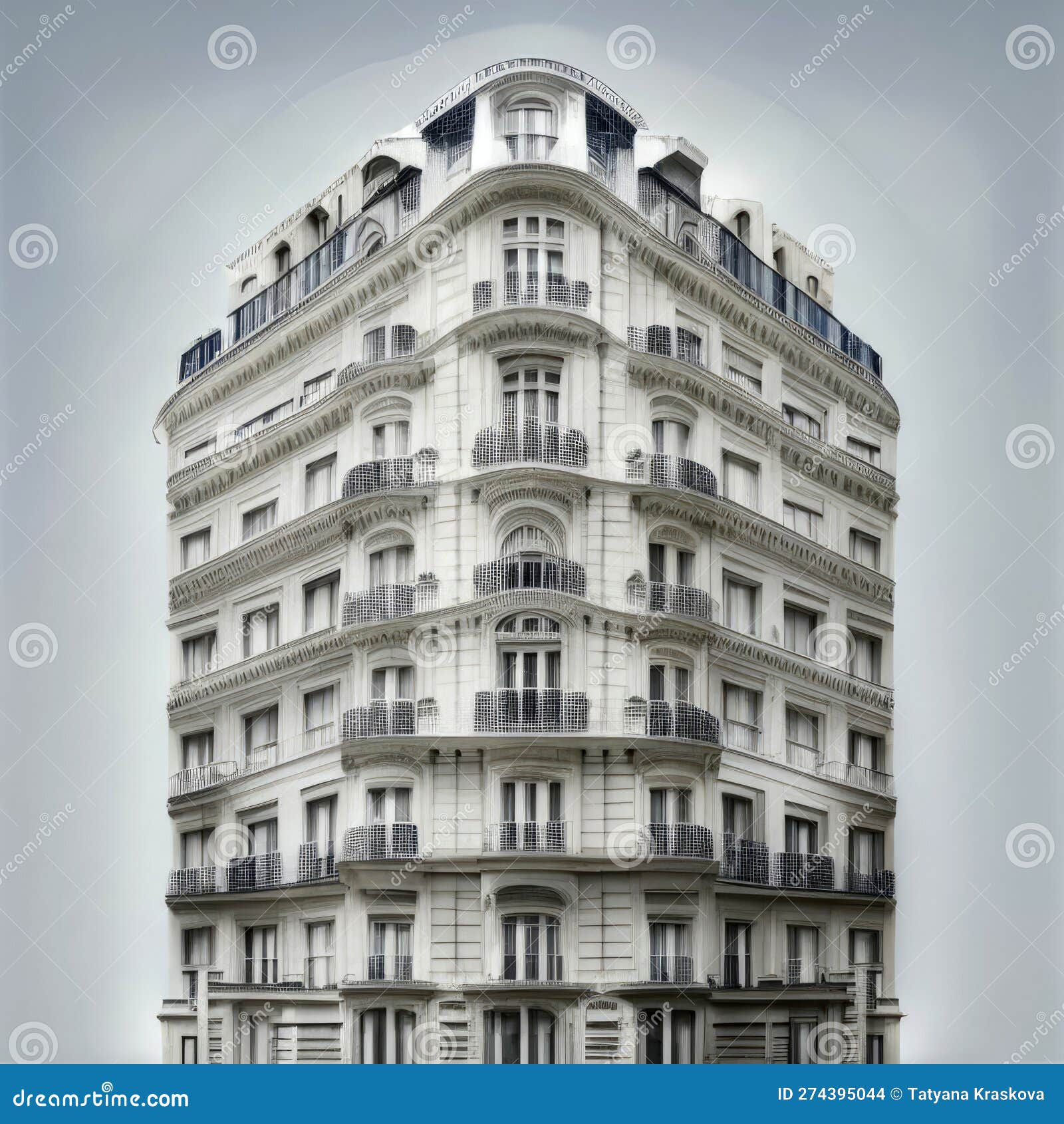 Paris - Classical Architecture Stock Illustration - Illustration of ...