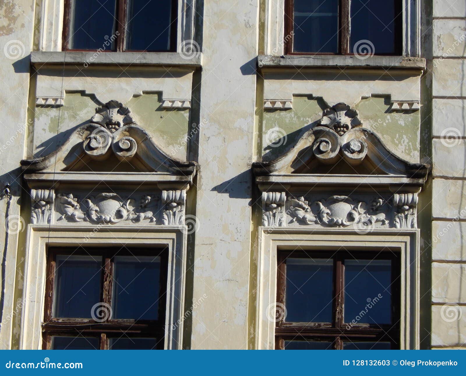 Classical Architecture of the City, Stone Details Stock Image - Image ...