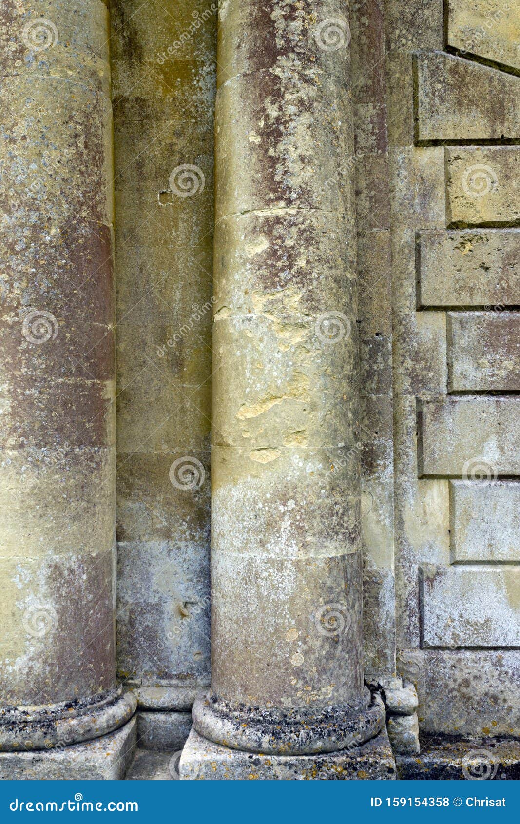 Classical Architecture Stone Columns Stock Photo - Image of british ...