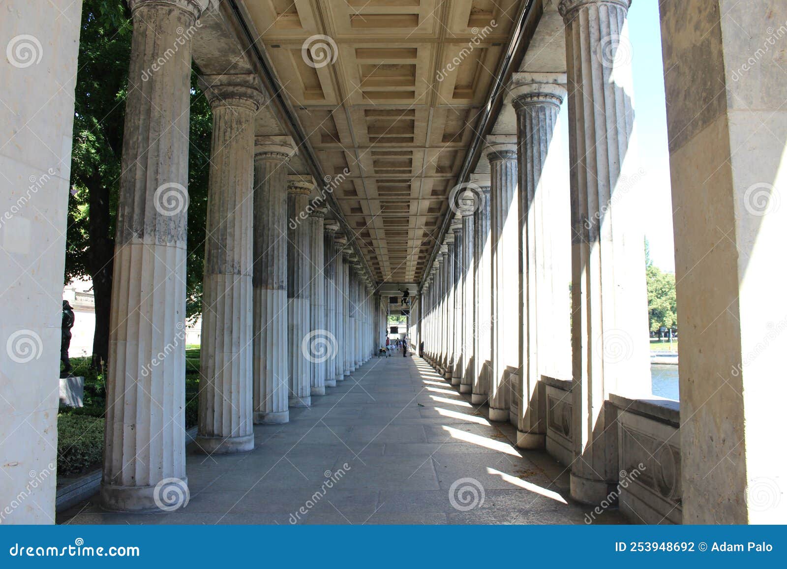 Classical Architecture Columns in Berlin Stock Photo - Image of iron ...