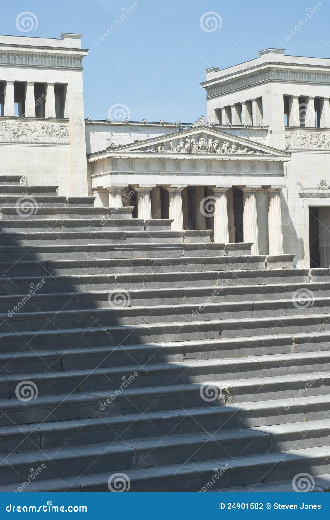 Classical Architecture with Steps Stock Photo - Image of germany ...