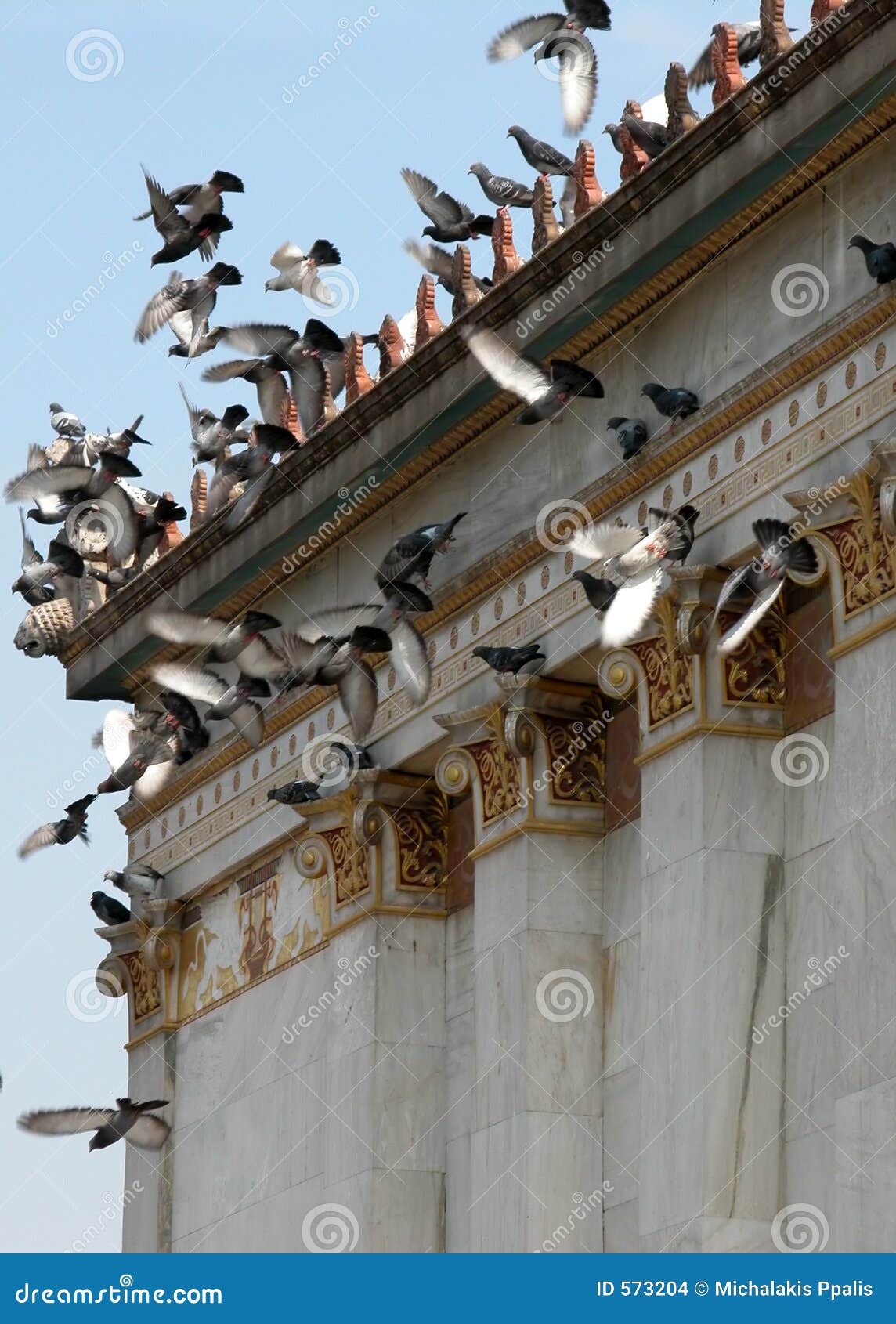 Classical Athens Building stock photo. Image of greek, pillars - 573204