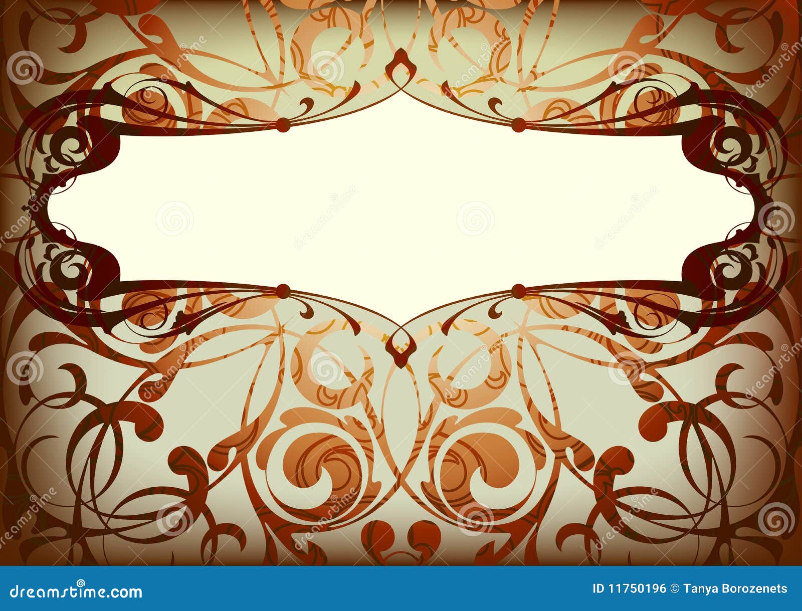 Classical Background with Frame Stock Illustration - Illustration of ...