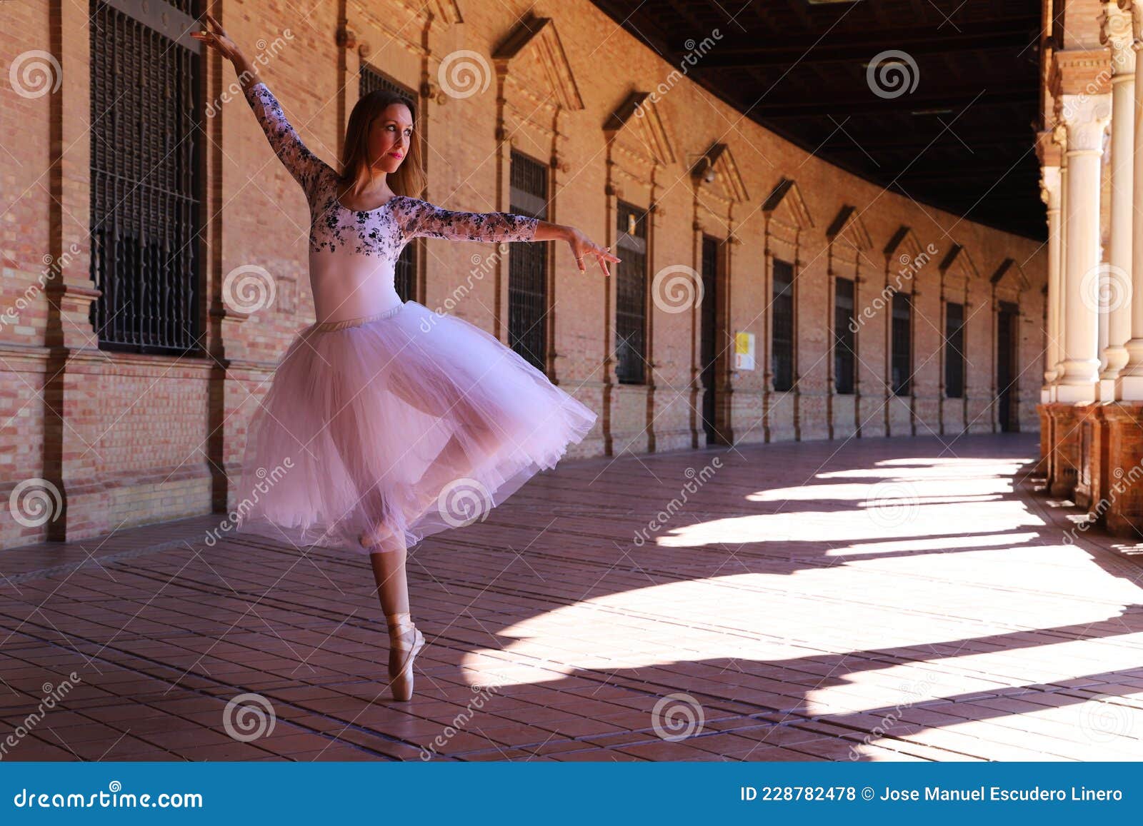 Classical Ballet Dancer Dancing And Doing Different Ballet Postures