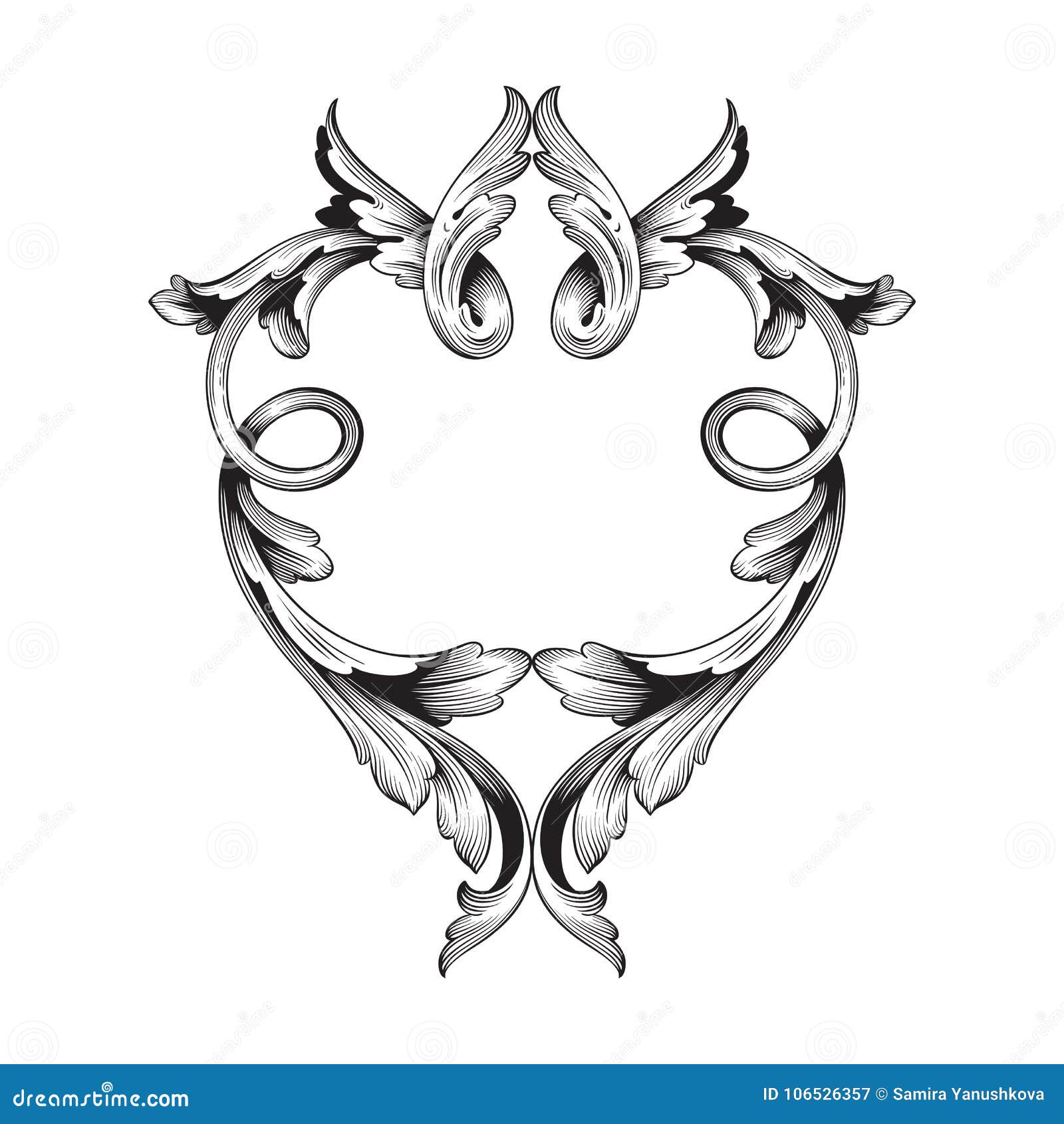 Classical Baroque Ornament Vector Stock Vector - Illustration of ...