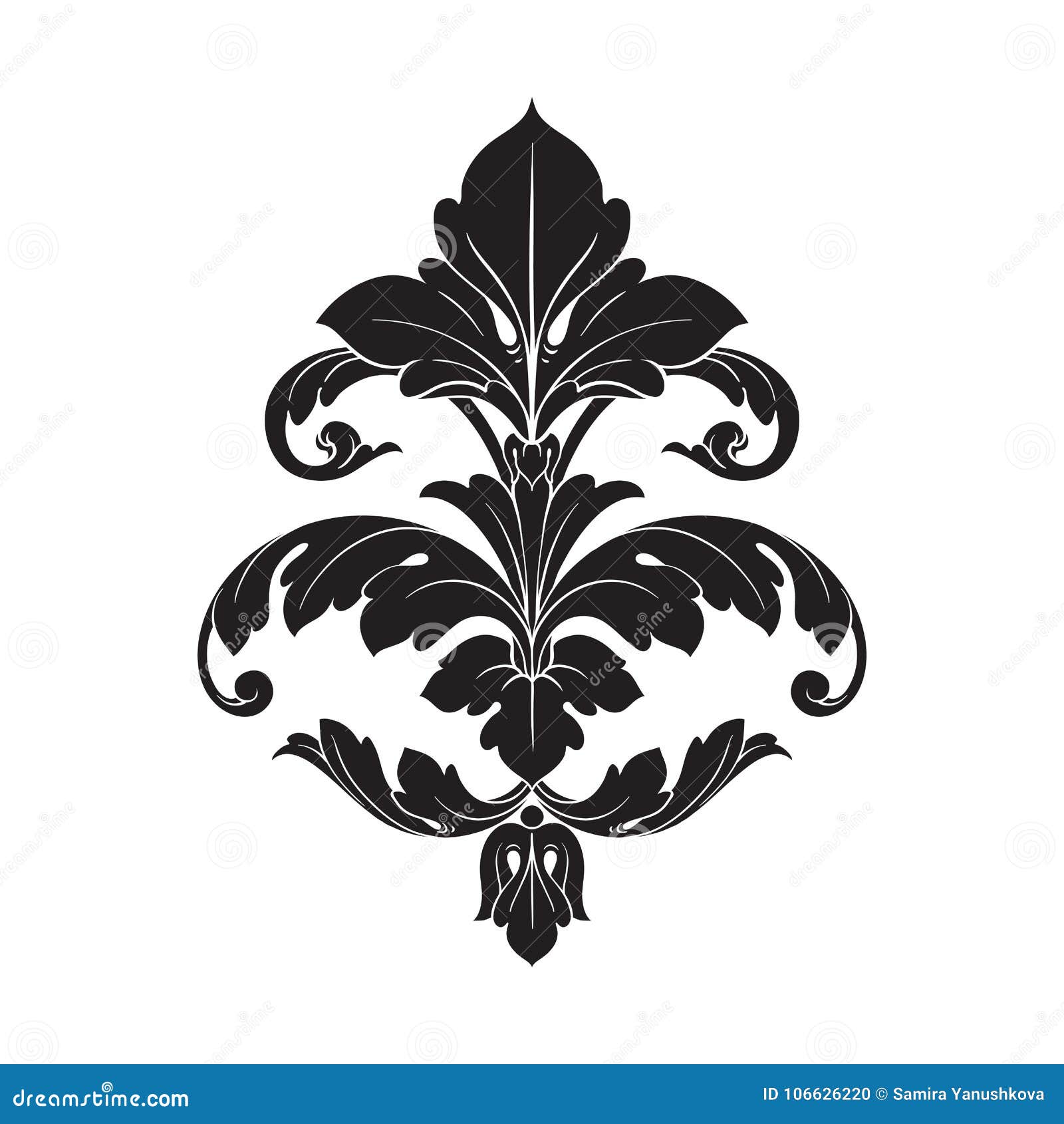 Classical Baroque Ornament Vector Stock Vector - Illustration of corner ...
