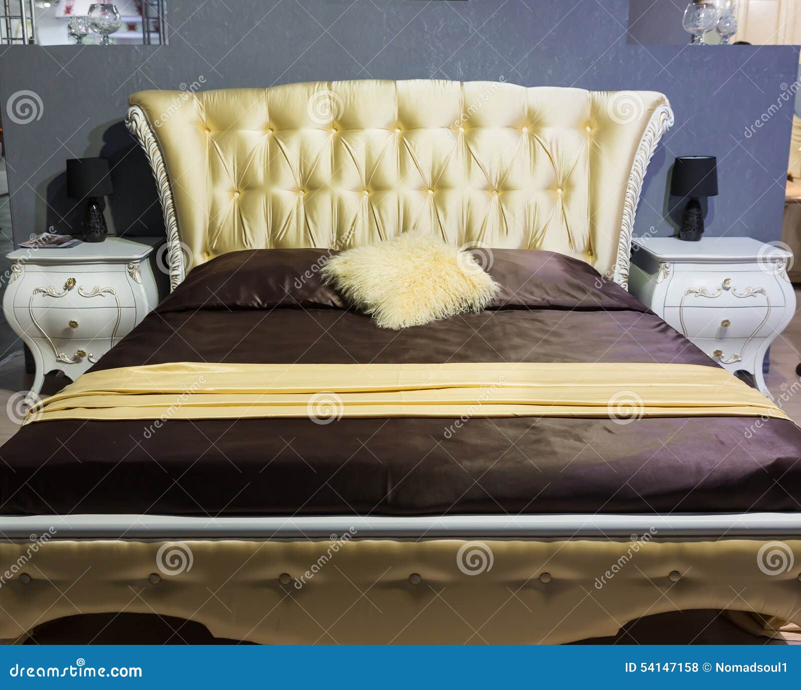Classical bed stock photo. Image of elegance, cooperation - 54147158